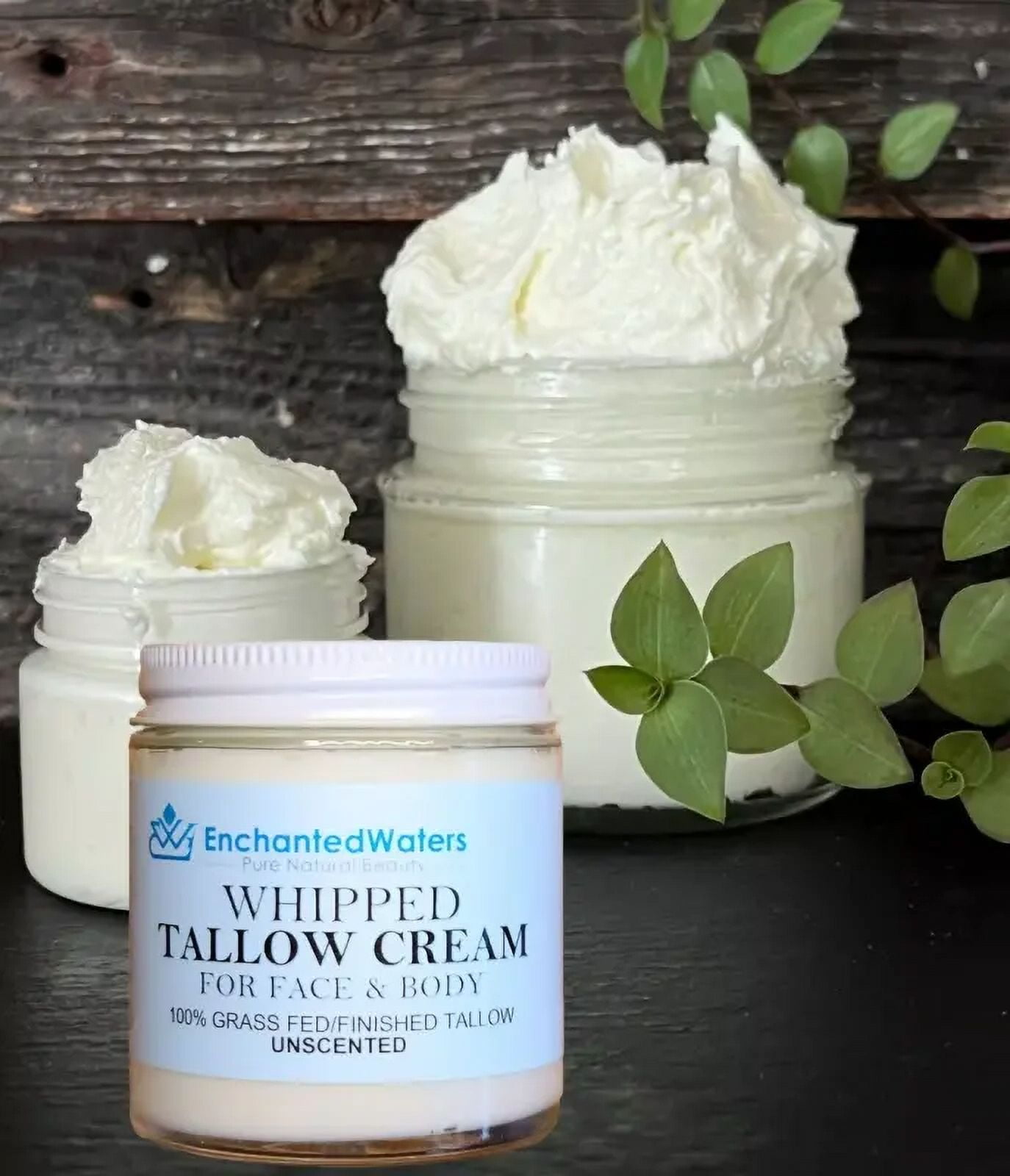 Bloom Beauty Whipped Tallow - Unscented Face, Body Butter Skin Cream ...