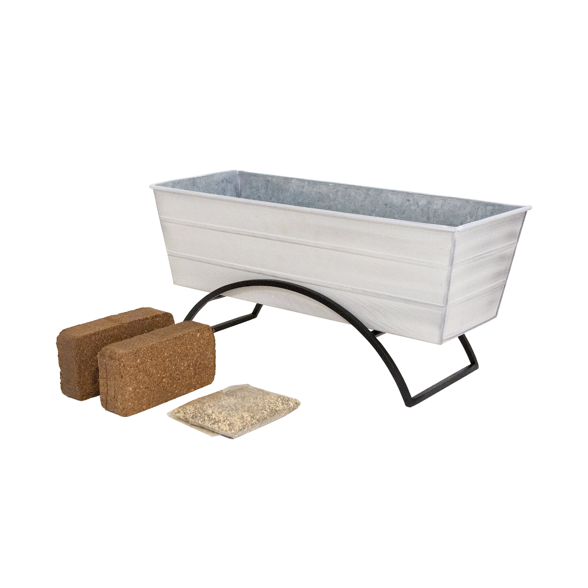 Bloom Box Garden Growing Kit, Medium White with Odette Stand - Walmart.com