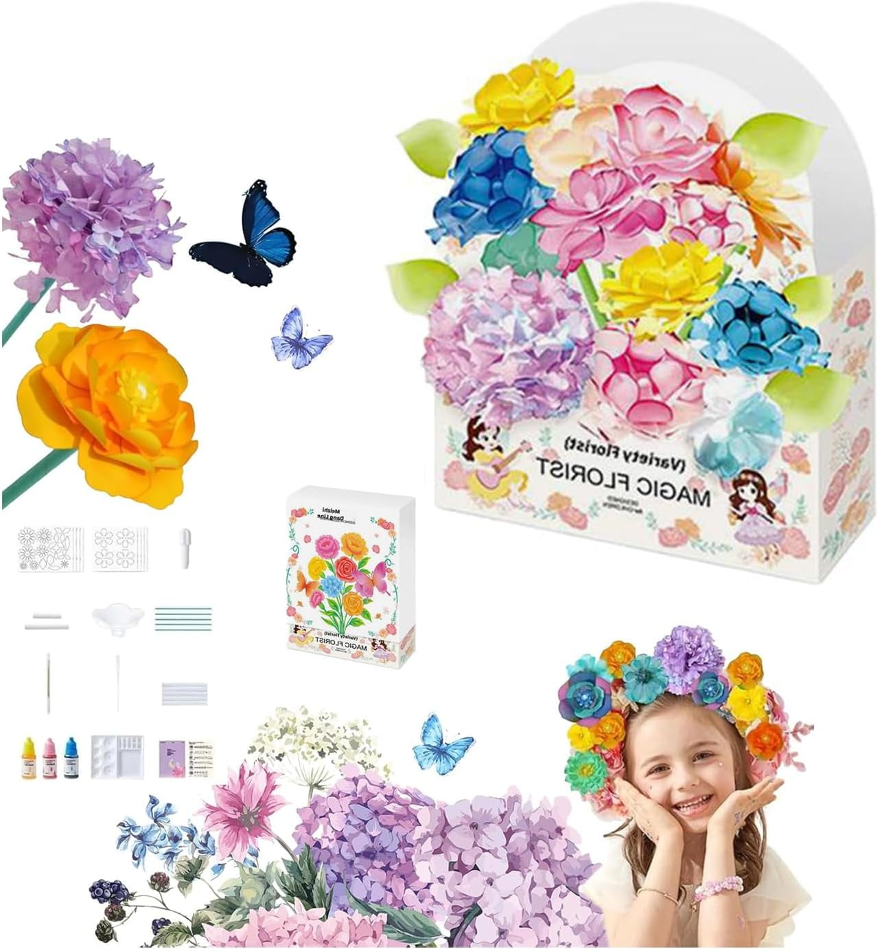 Bloom Joy Magic Petal Flower Kit,Bloom Joy Magic Petal Flower Kit,DIY Paper Flower Craft Kit ...