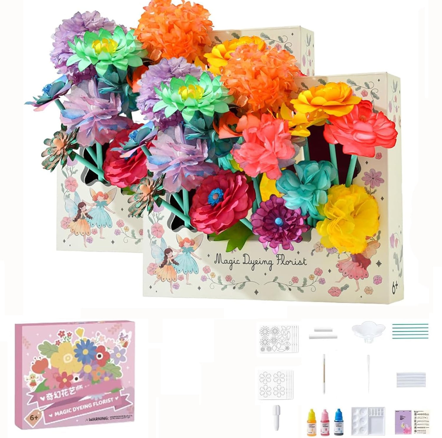 Bloom Joy Magic Petal Flower Kit– DIY Paper Flower Craft Kit, Create 3D ...