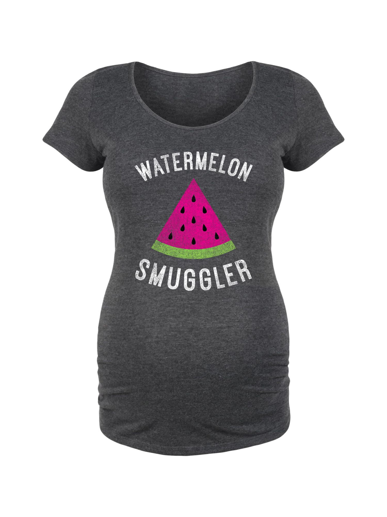 Bloom Maternity - Watermelon Smuggler, Distr. - Maternity Scoop Neck T ...