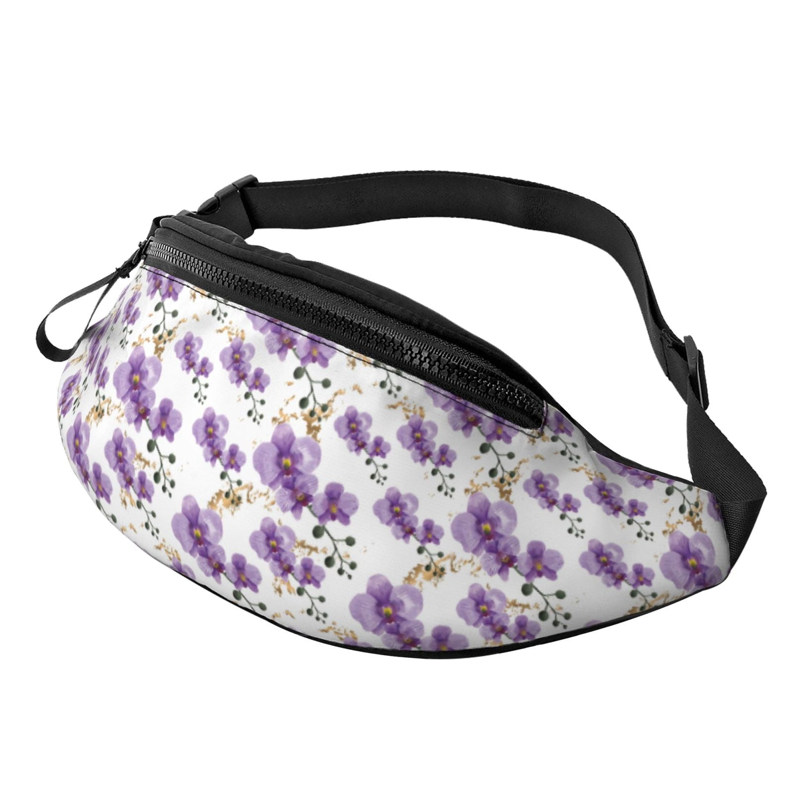 Bloom Orchids Flowers Fanny Packs Waist Bag Crossbody Bags for Women ...