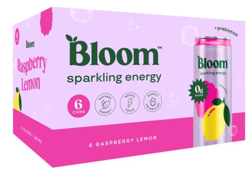 Bloom Sparkling Energy Raspberry Lemon 6pk 12oz Cans - Walmart.com