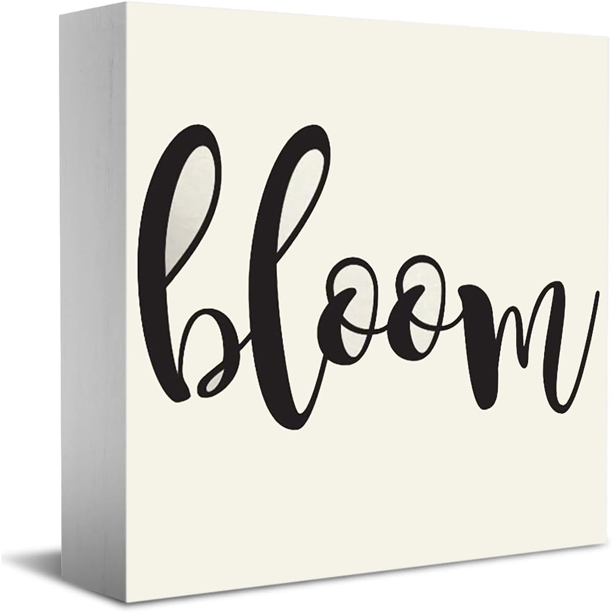 Bloom Spring Funny Spring Sign Desk Decor Wooden Box Sign Spring ...