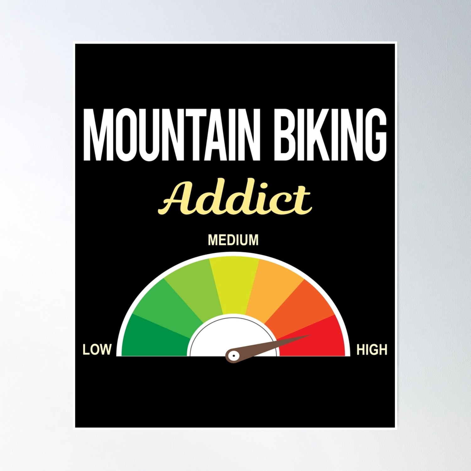 Bloom Theory Addict Mountain Biking Mtb Poster Wall Art, Modern Wall ...