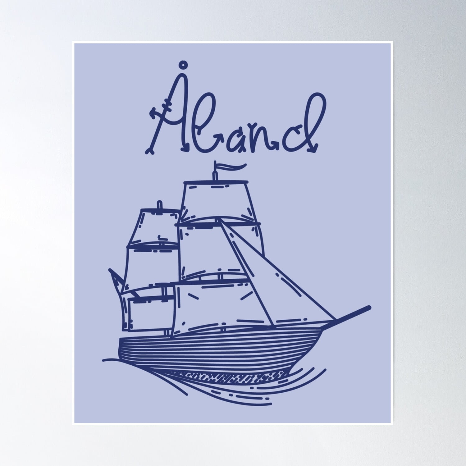 Bloom Theory Aland Baltic Sea Island Vacation With Blue Sailing Ship ...