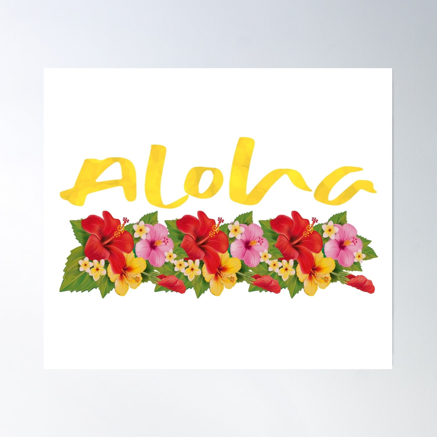 Bloom Theory Aloha! Poster Wall Art, Modern Wall Decor, 12x18 UNFRAMED ...