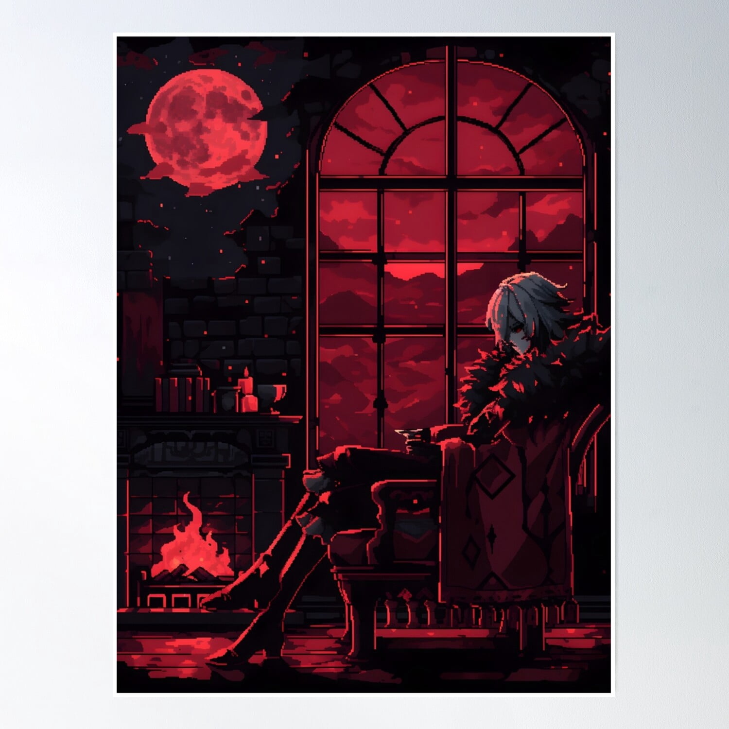 Bloom Theory Arlecchino Pixel Art Poster Wall Art, Modern Wall Decor ...