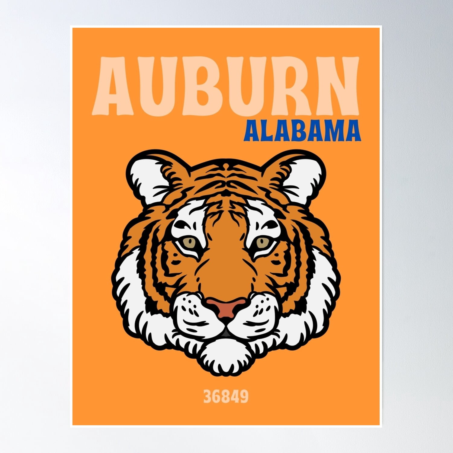 Bloom Theory Auburn, Al Poster Wall Art, Modern Wall Decor, 12x18 ...