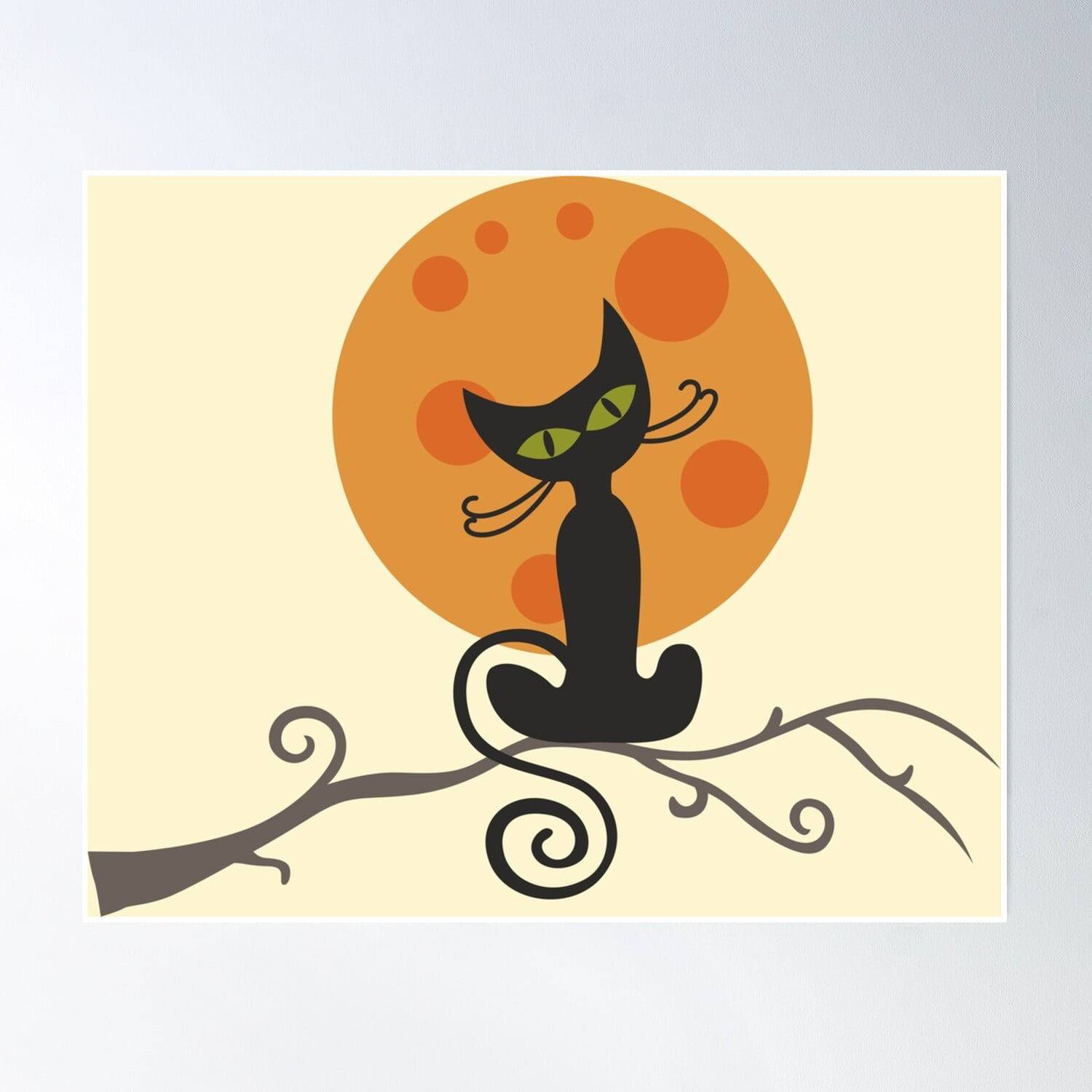 Bloom Theory Bat On A Branch Poster Wall Art, Modern Wall Decor, 8x12 ...