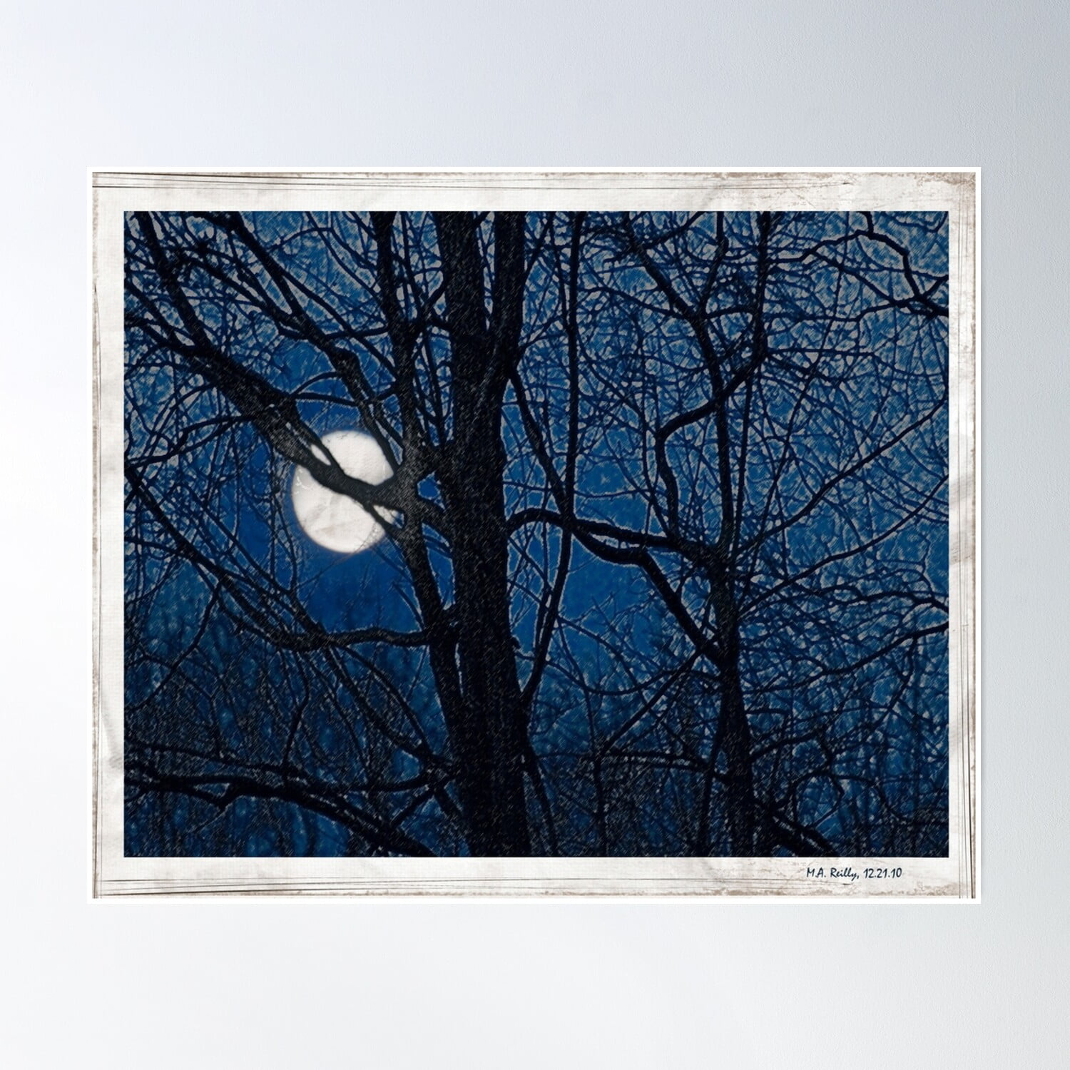 Bloom Theory Batik Moon Poster Wall Art, Modern Wall Decor, 16x24 ...