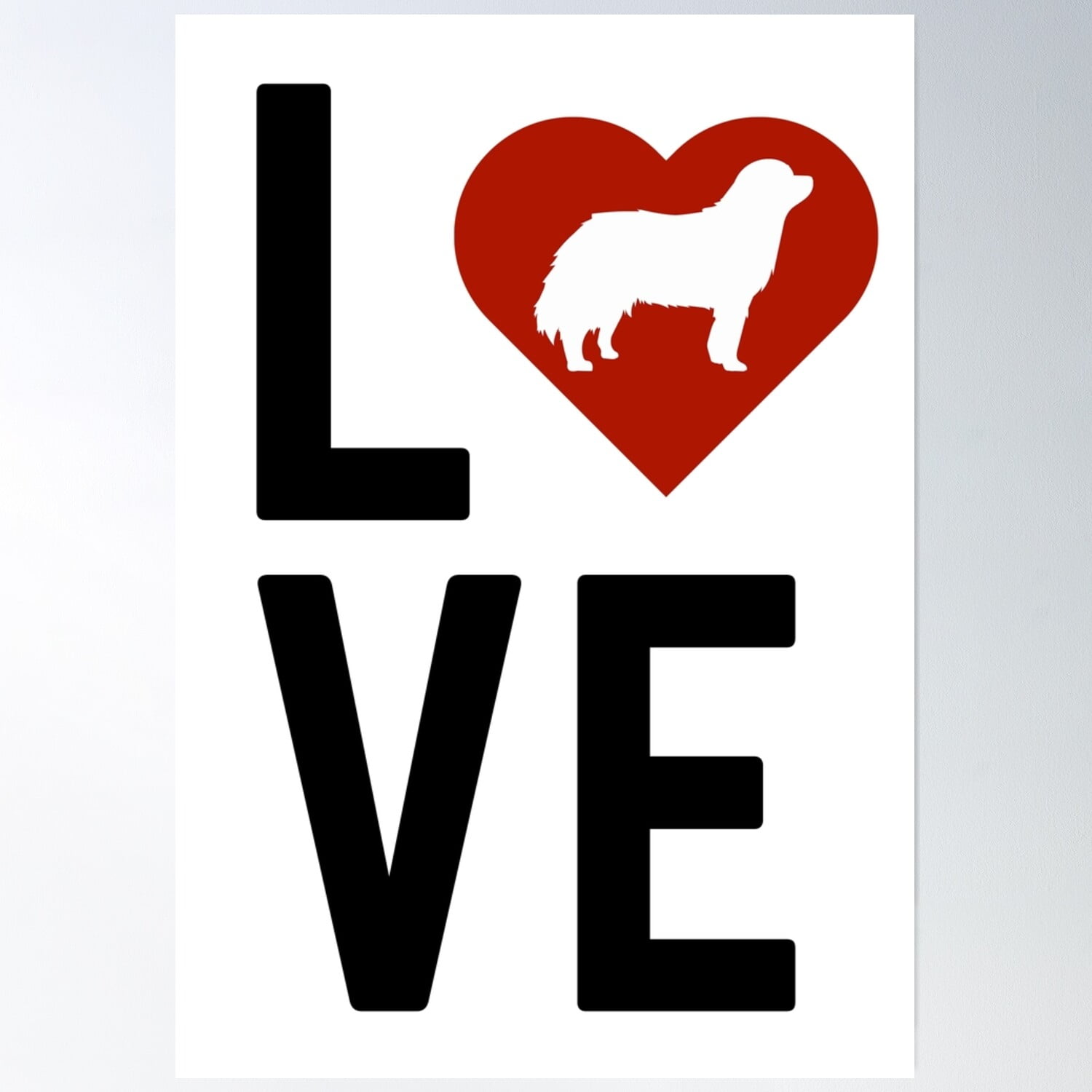 Bloom Theory Bernese Mountain Dog Poster Wall Art, Modern Wall Decor, 24x36 UNFRAMED - Walmart.com