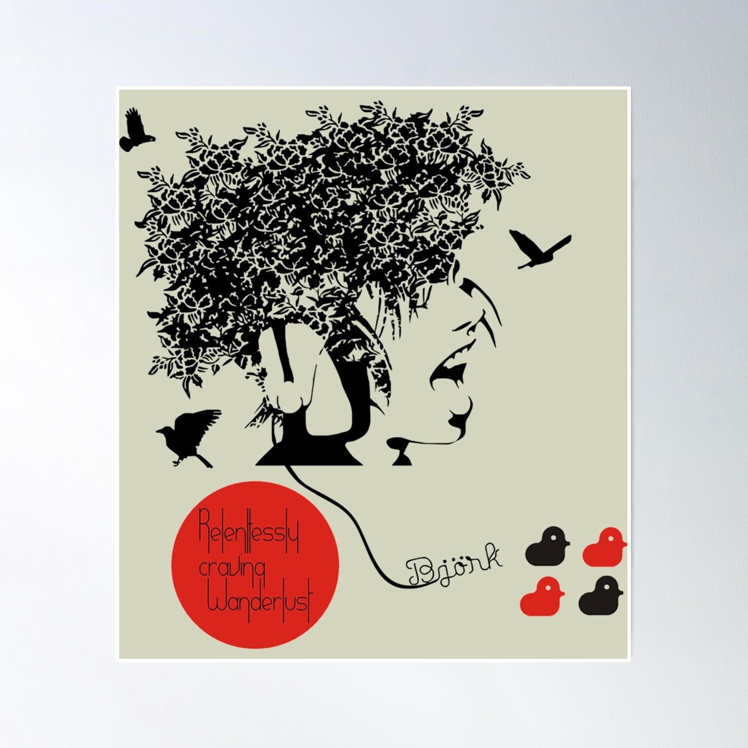 Bloom Theory Bjork All Is Full Of Love Poster Wall Art, Modern Wall ...