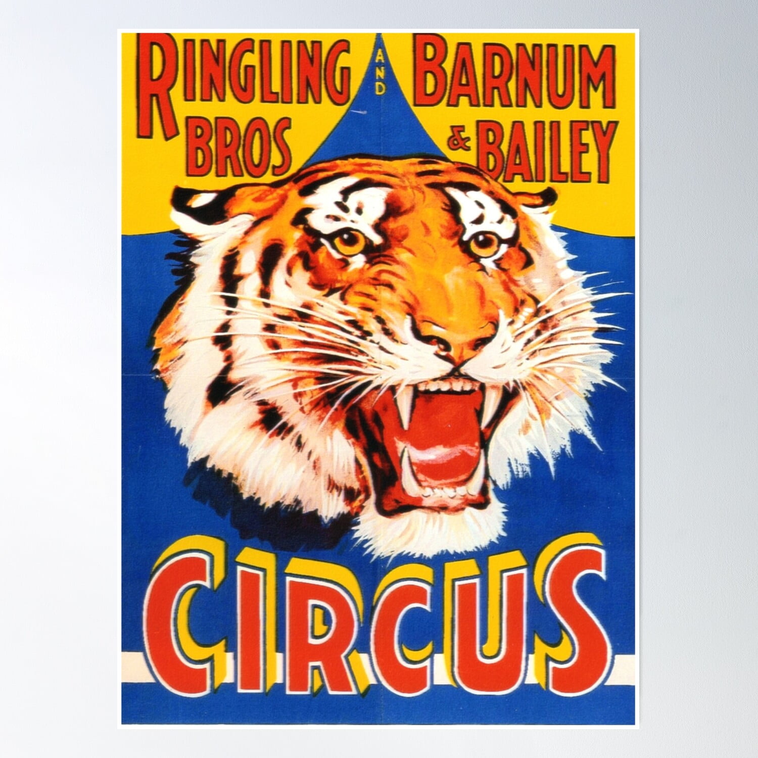 Bloom Theory Circus, Circus Barnum And Bailey Poster Wall Art, Modern ...