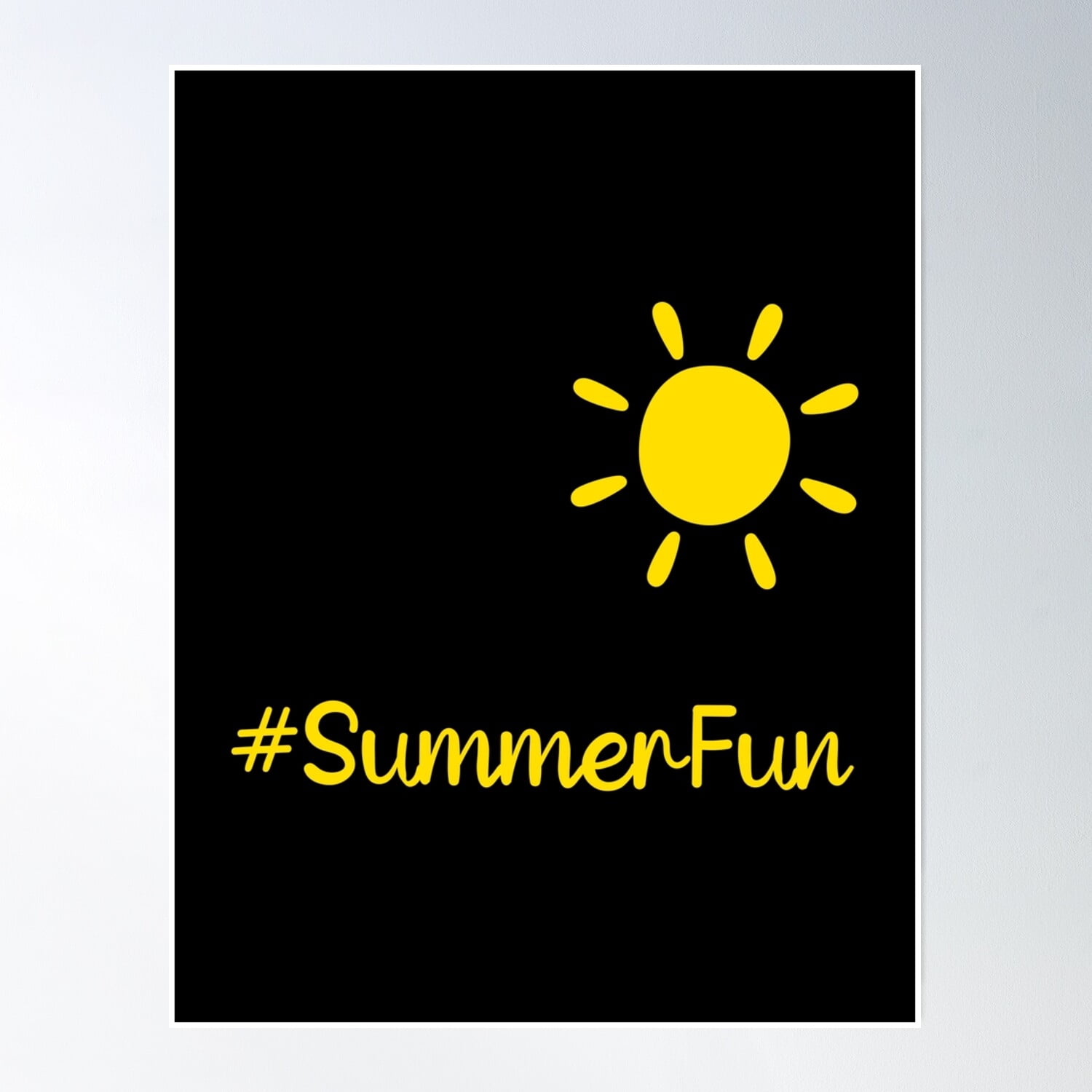 Bloom Theory Cool Summer Fun In The Sun Poster Wall Art, Modern Wall ...