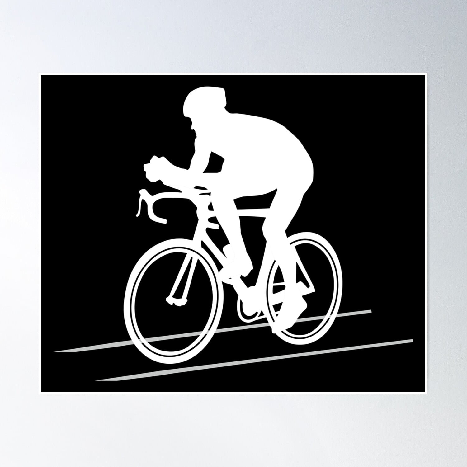 Bloom Theory Cycling, Cyclist, Road Bike Poster Wall Art, Modern Wall Decor, 16x24 UNFRAMED ...