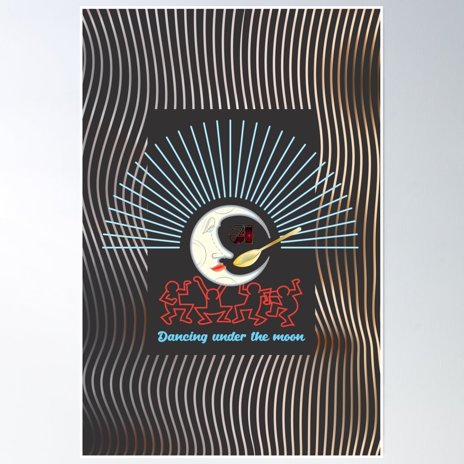 Bloom Theory Dancing Under The Moon - Moon Spoon (Studio 54) Poster ...