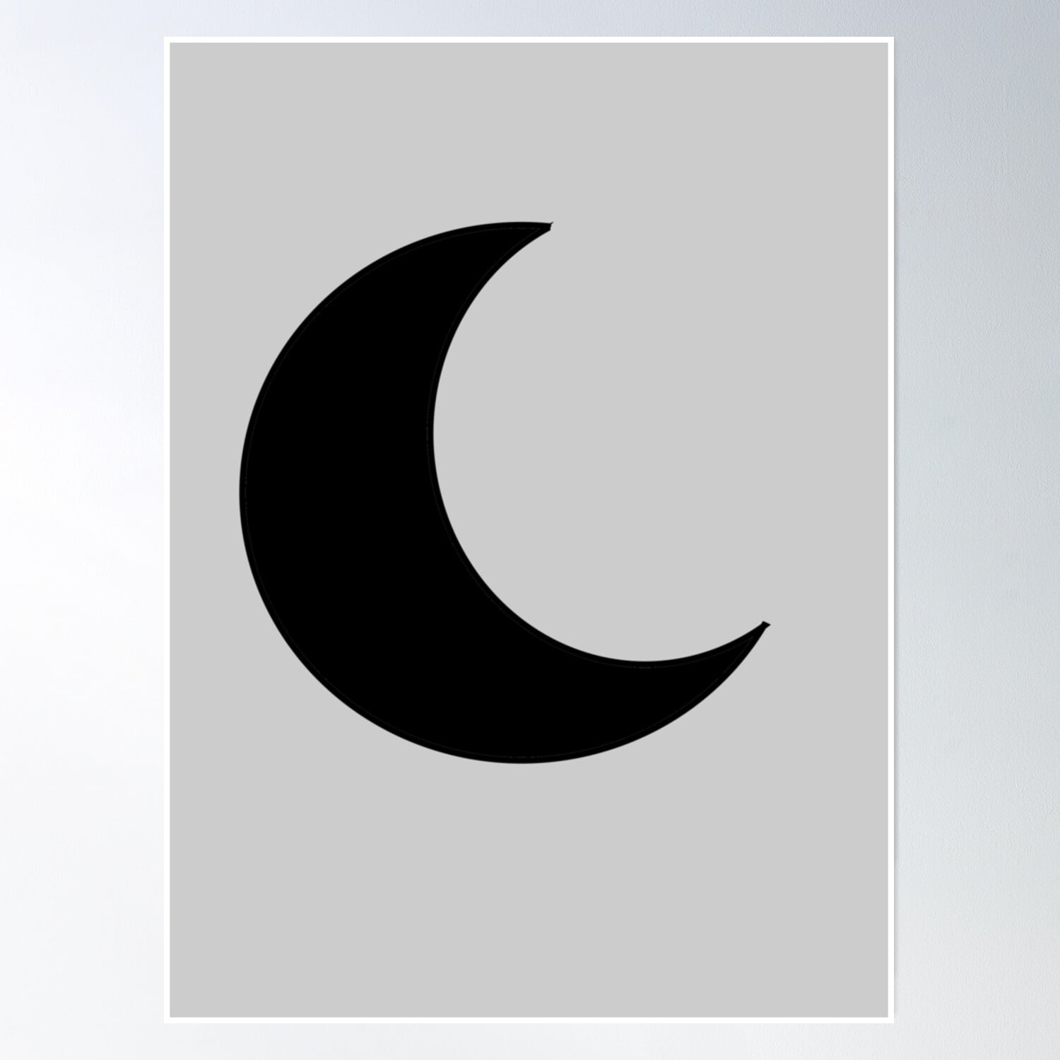 Bloom Theory Dark Moon Poster Wall Art, Modern Wall Decor, 8x12 ...