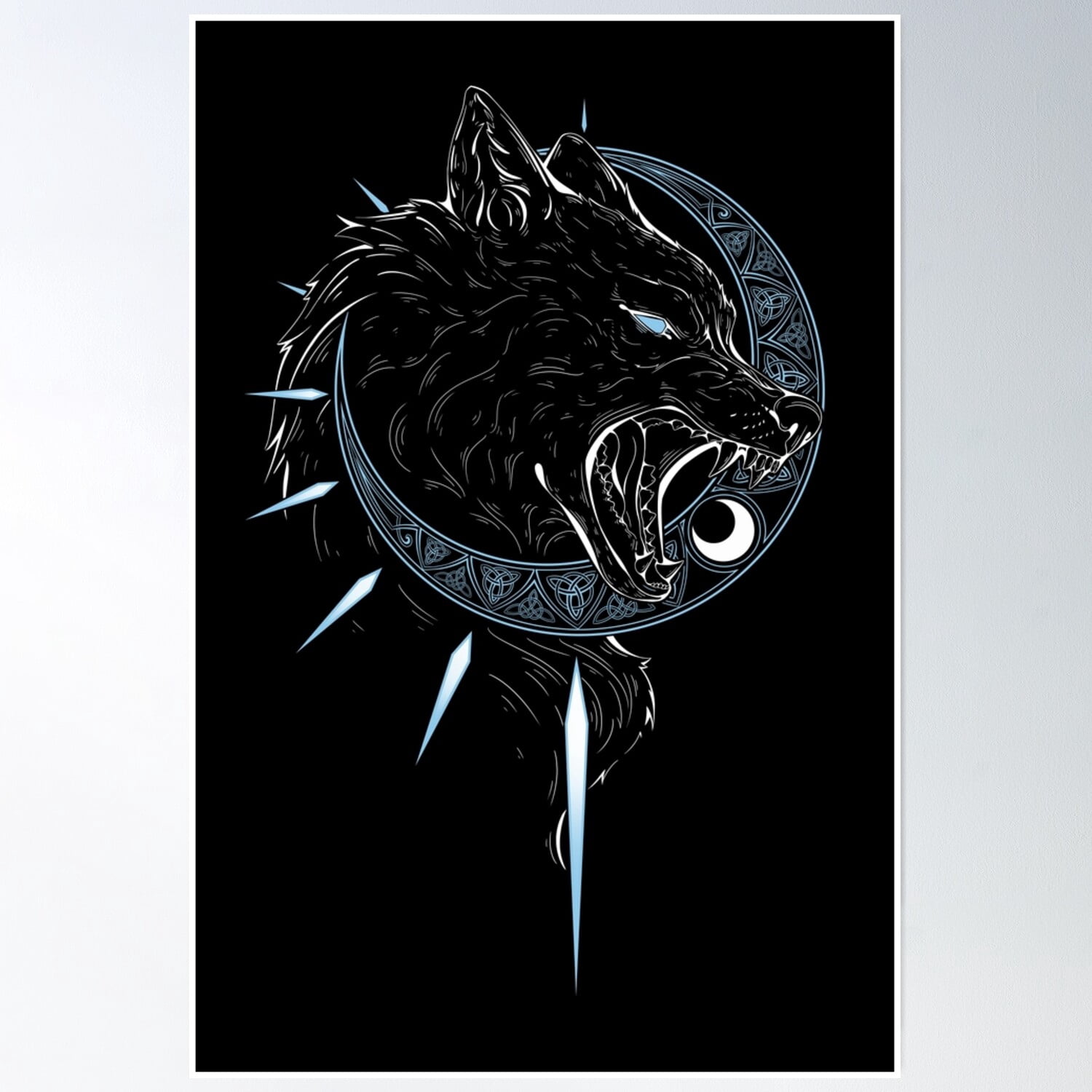 Bloom Theory Devour The Moon Poster Wall Art, Modern Wall Decor, 12x18 ...