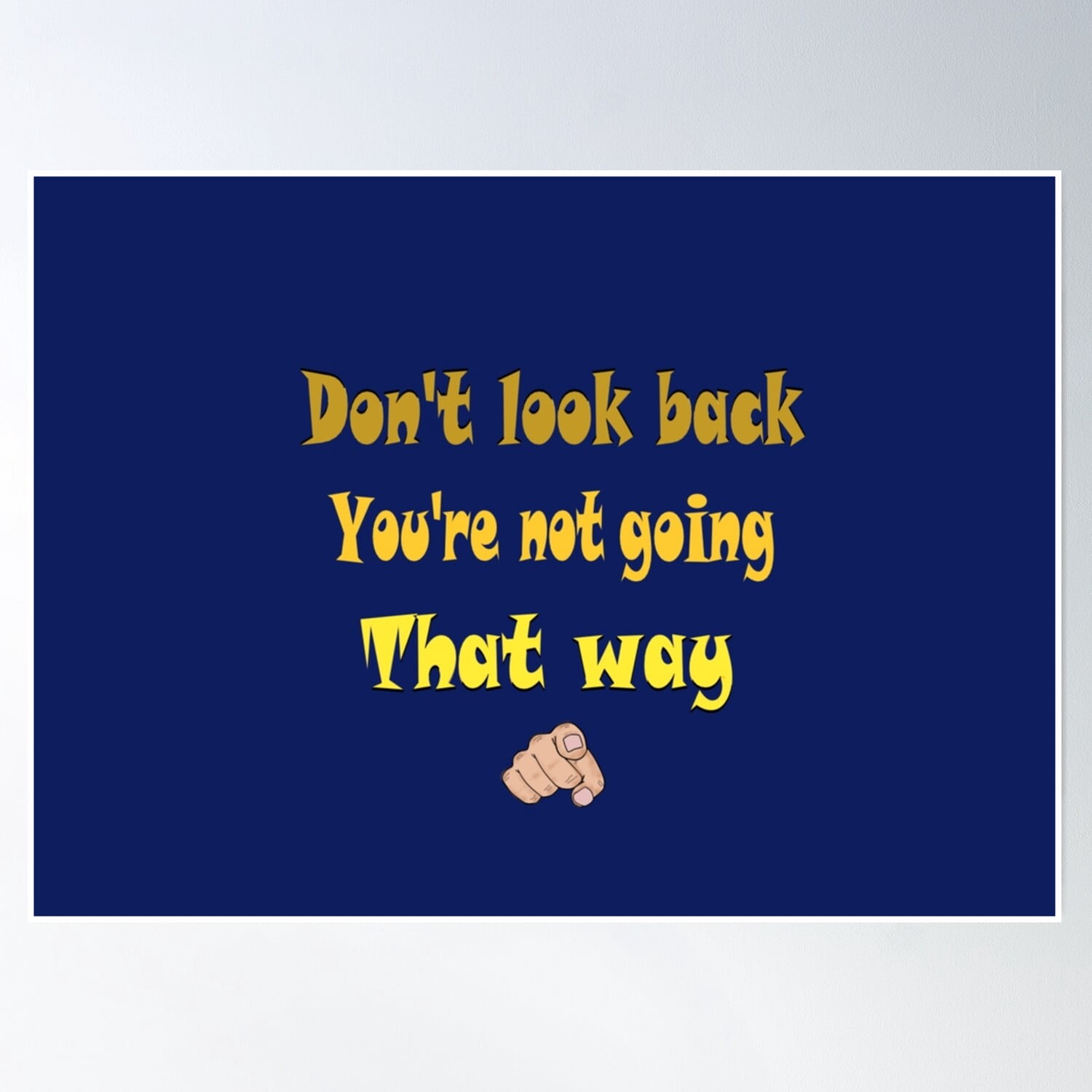 Bloom Theory Dont Look Back Poster Wall Art, Modern Wall Decor, 8x12 ...