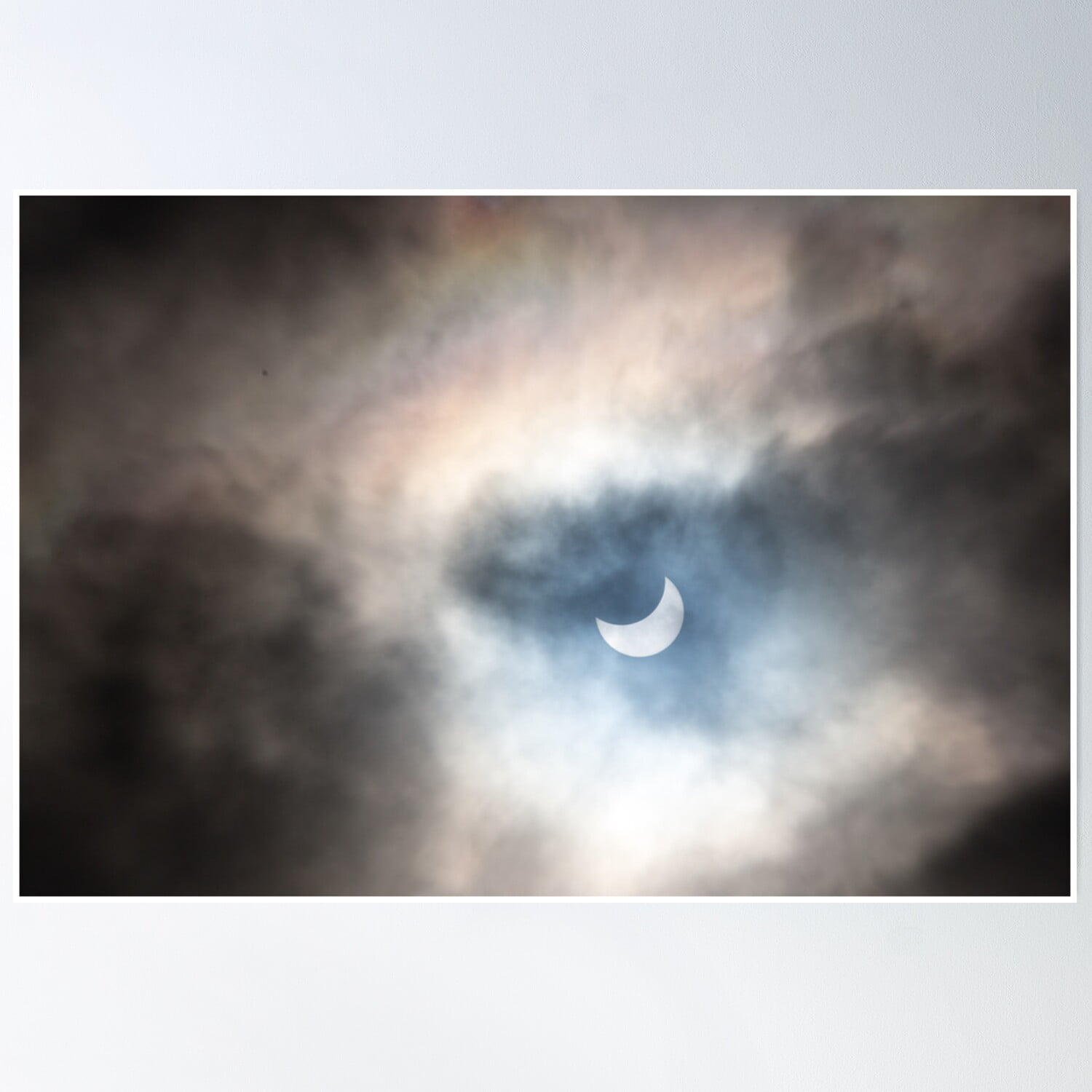 Bloom Theory Eclipse And Rainbow Poster Wall Art, Modern Wall Decor ...