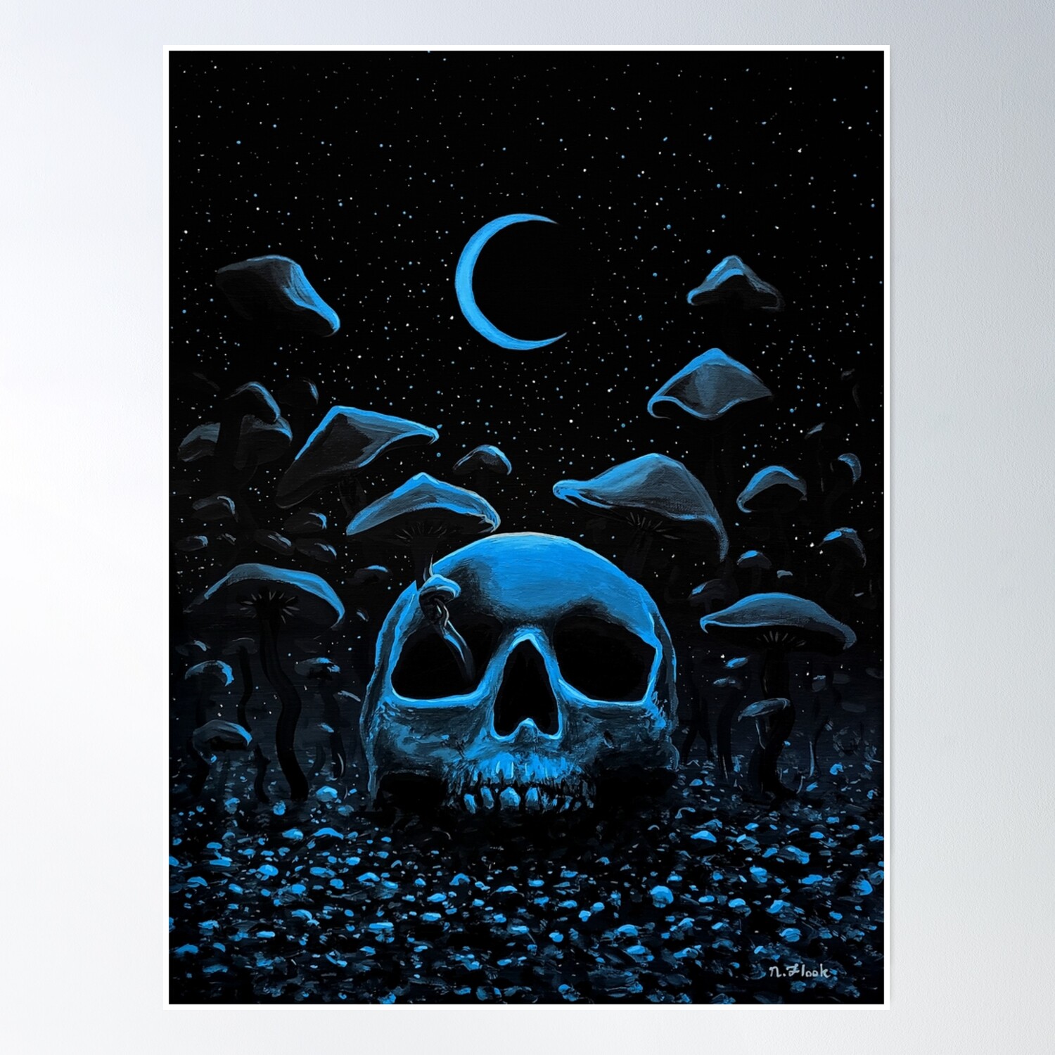 Bloom Theory Ego Death Poster Wall Art, Modern Wall Decor, 8x12 ...