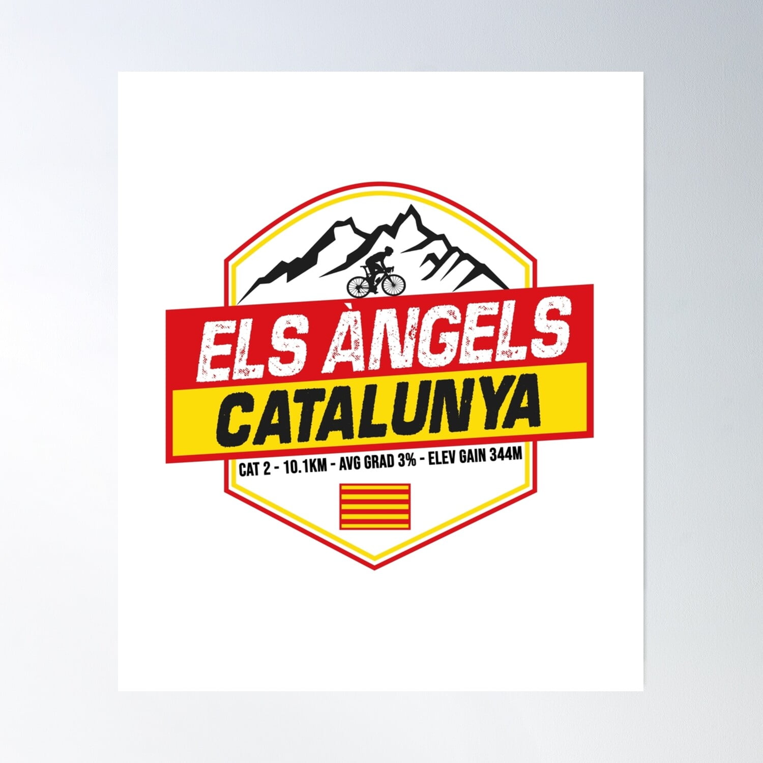 Bloom Theory Els Àngels Girona Cycling Catalonia Spain Poster Wall Art ...