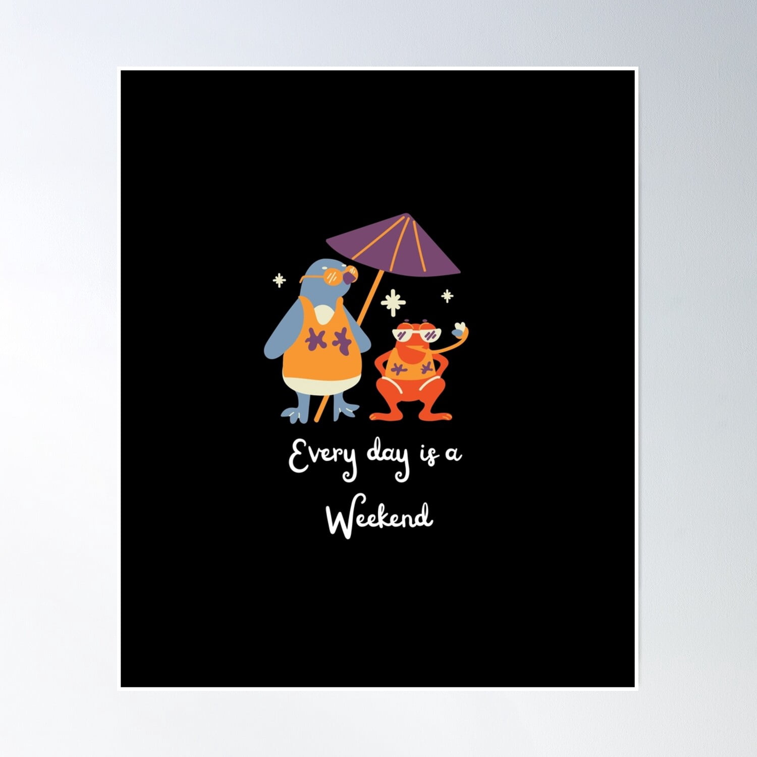 Bloom Theory Everyday Is A Weekend Poster Wall Art, Modern Wall Decor ...