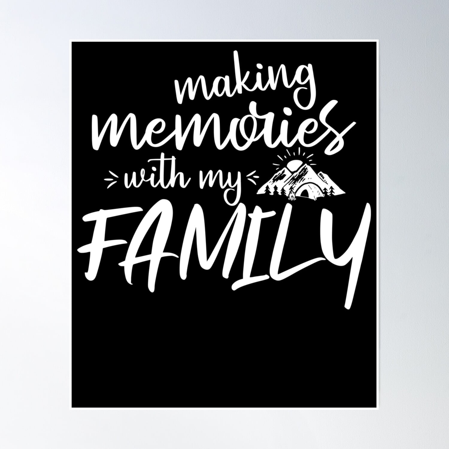 Bloom Theory Family Vacation Making Memories Matching Group Trip Poster Wall Art, Modern Wall ...