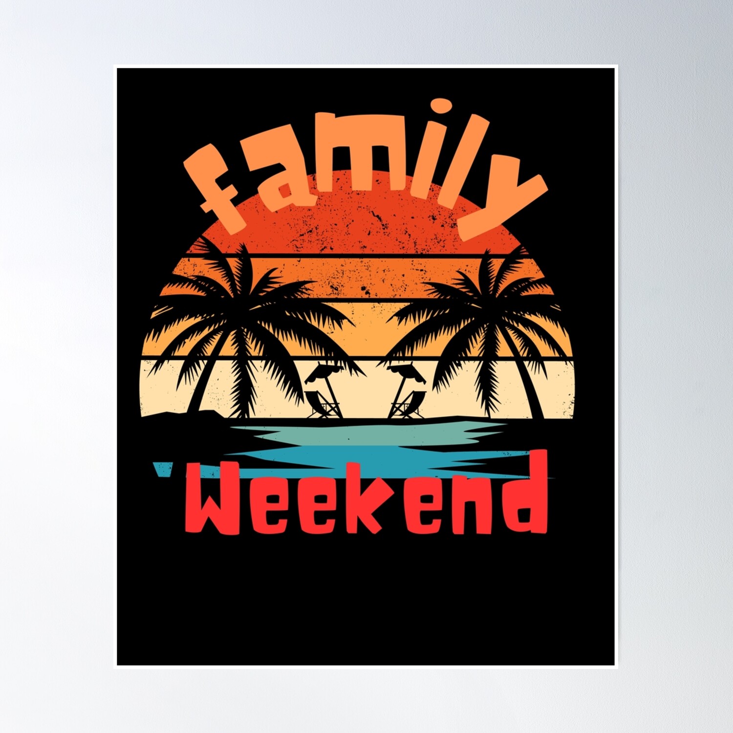 Bloom Theory Family Weekend Poster Wall Art, Modern Wall Decor, 8x12 ...