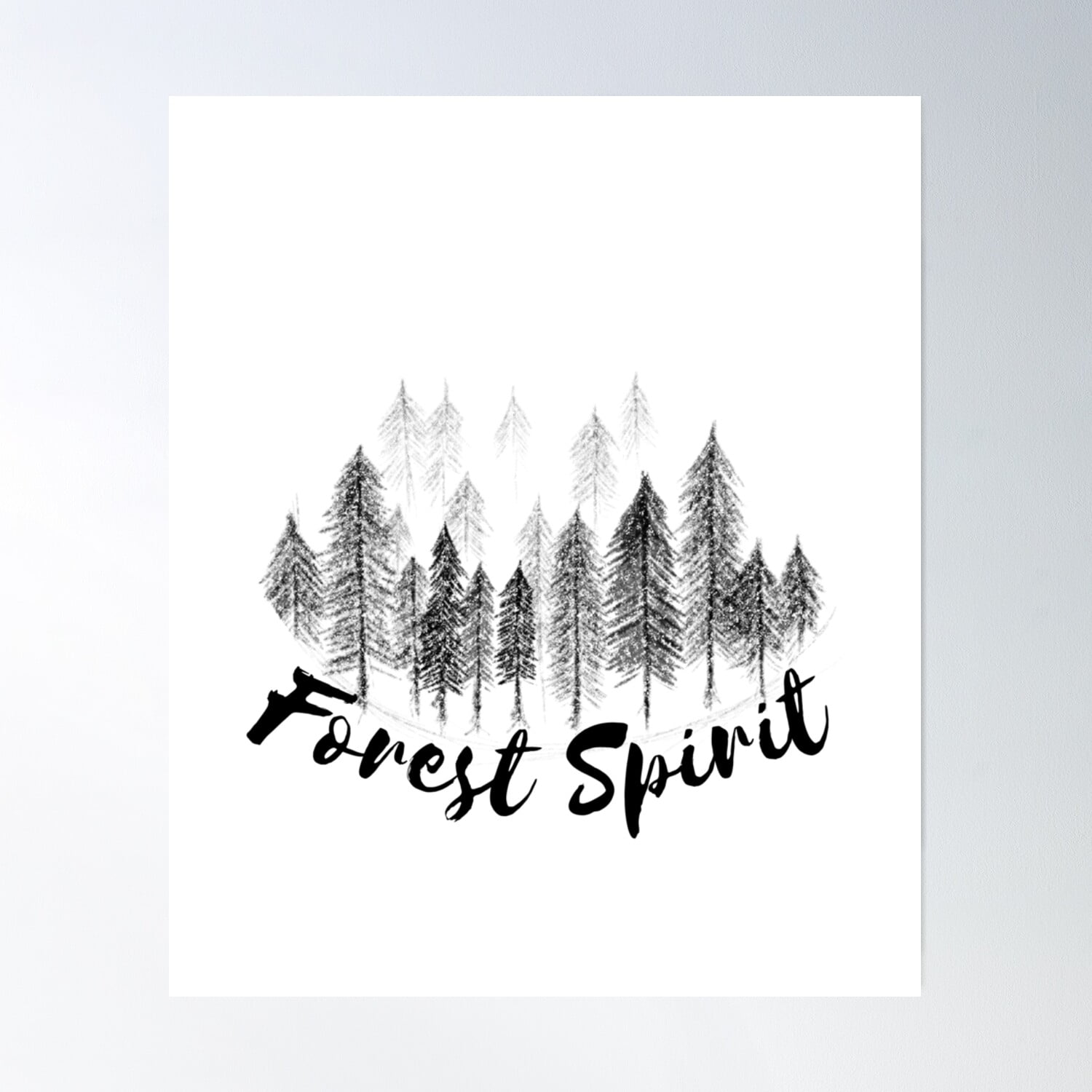 Bloom Theory Forest Spirit Poster Wall Art, Modern Wall Decor, 12x18 ...