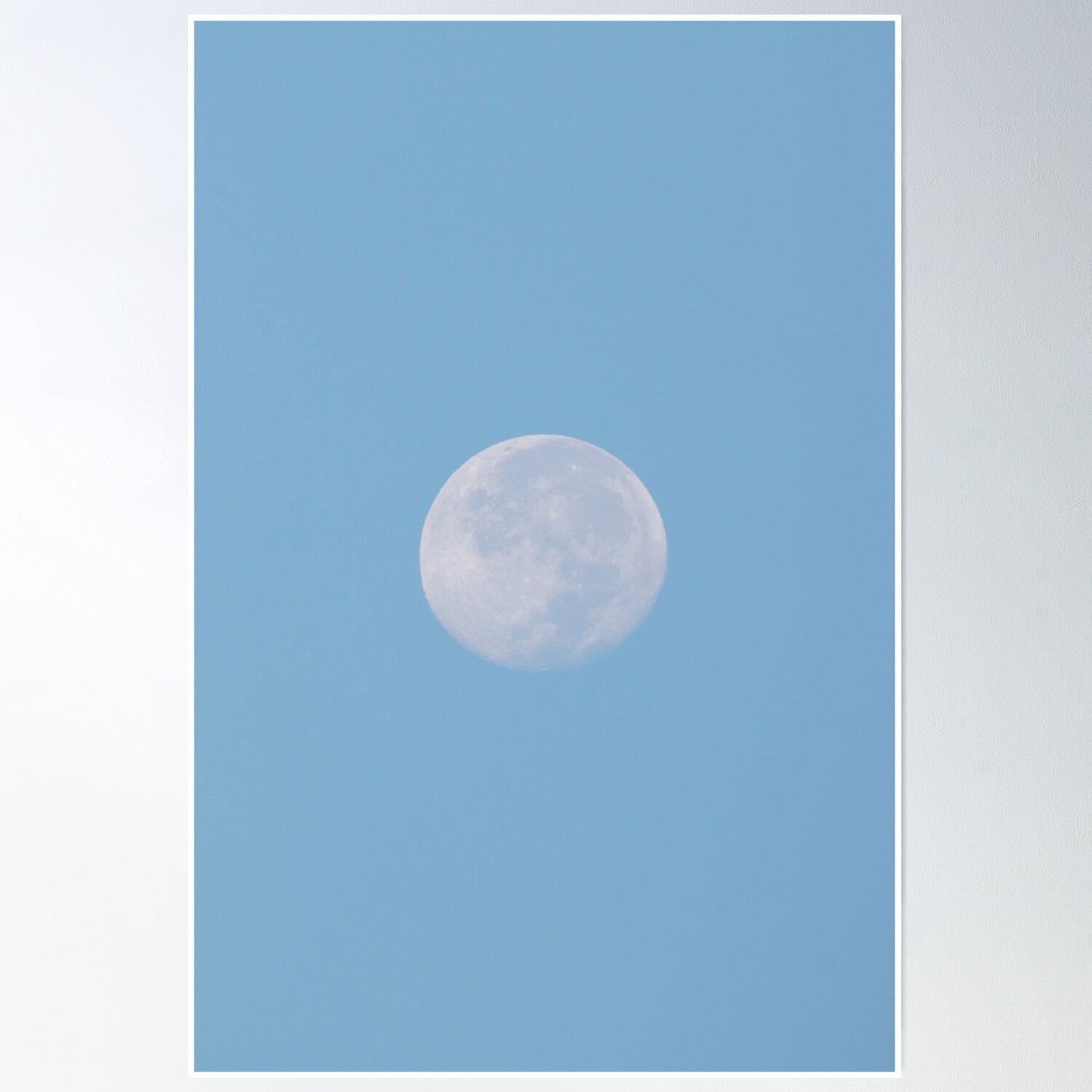 Bloom Theory Full Moon (Day) Poster Wall Art, Modern Wall Decor, 12x18 ...