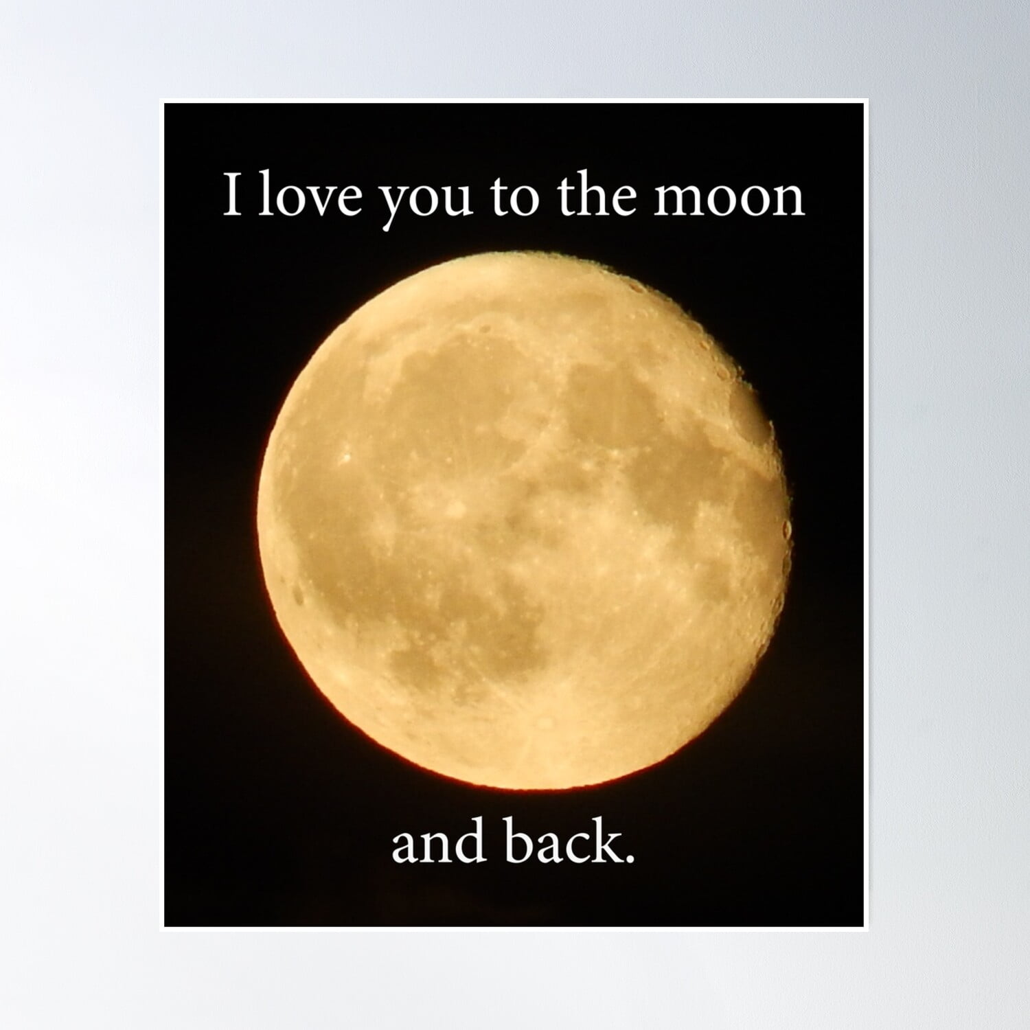 Bloom Theory Full Moon In The Night Sky Poster Wall Art, Modern Wall ...