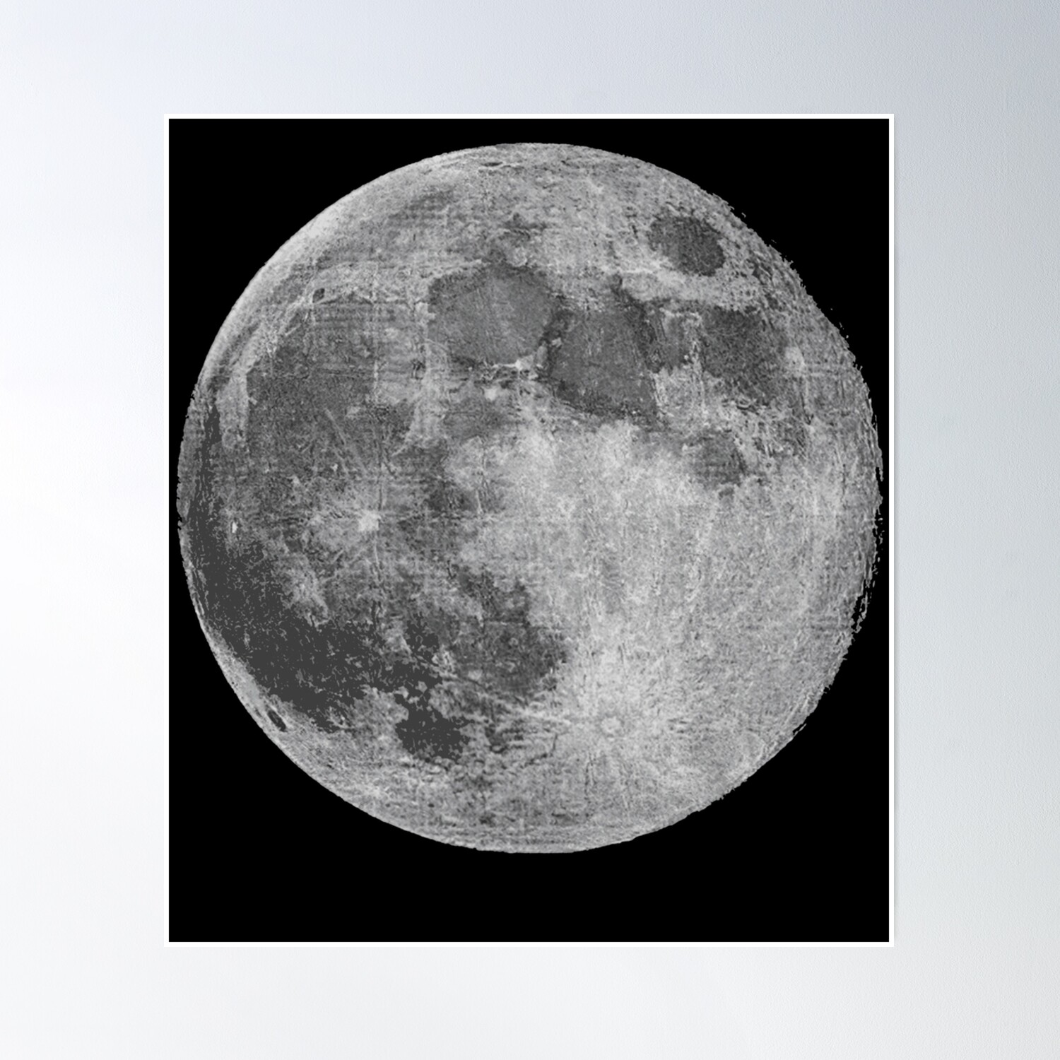 Bloom Theory Full Moon Poster Wall Art, Modern Wall Decor, 24x36 ...