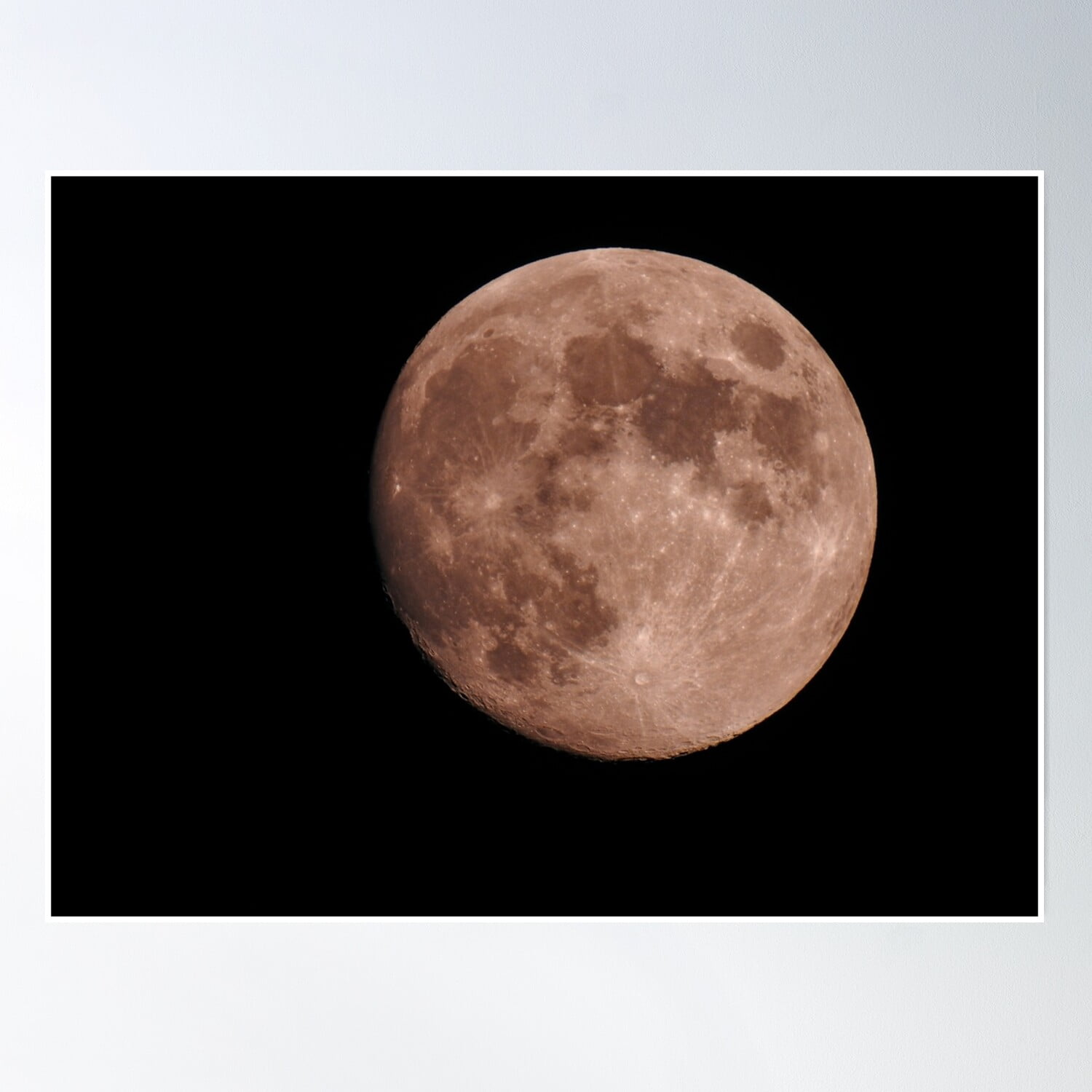 Bloom Theory Full Red Blood Moon - La Luna Poster Wall Art, Modern Wall ...
