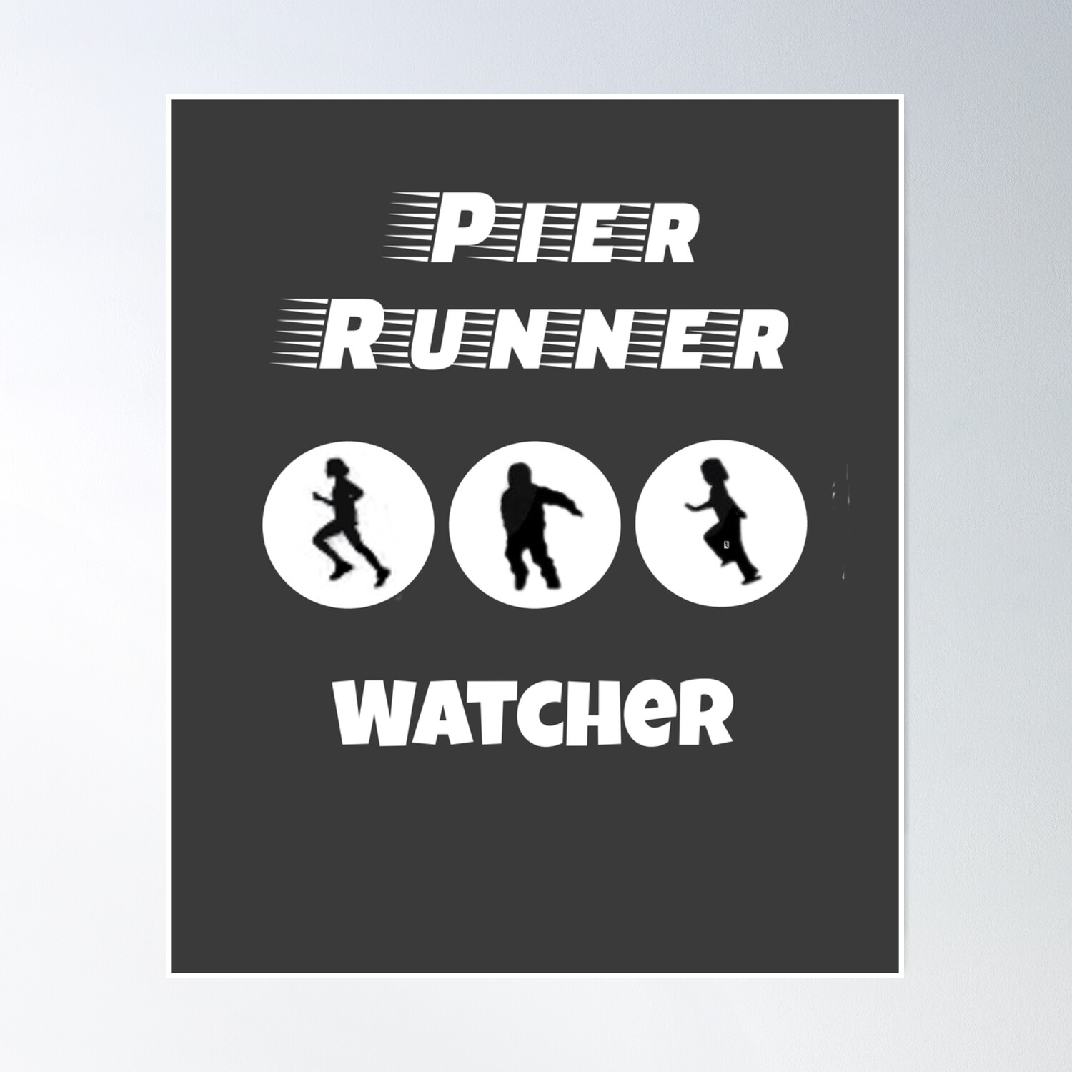 Bloom Theory Funny Cruise Pier Runner Watcher Poster Wall Art, Modern ...
