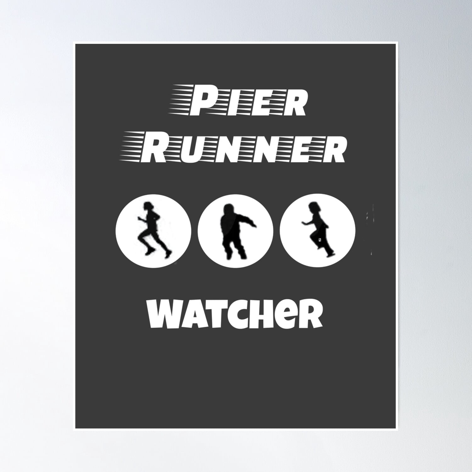 Bloom Theory Funny Cruise Pier Runner Watcher Poster Wall Art, Modern ...