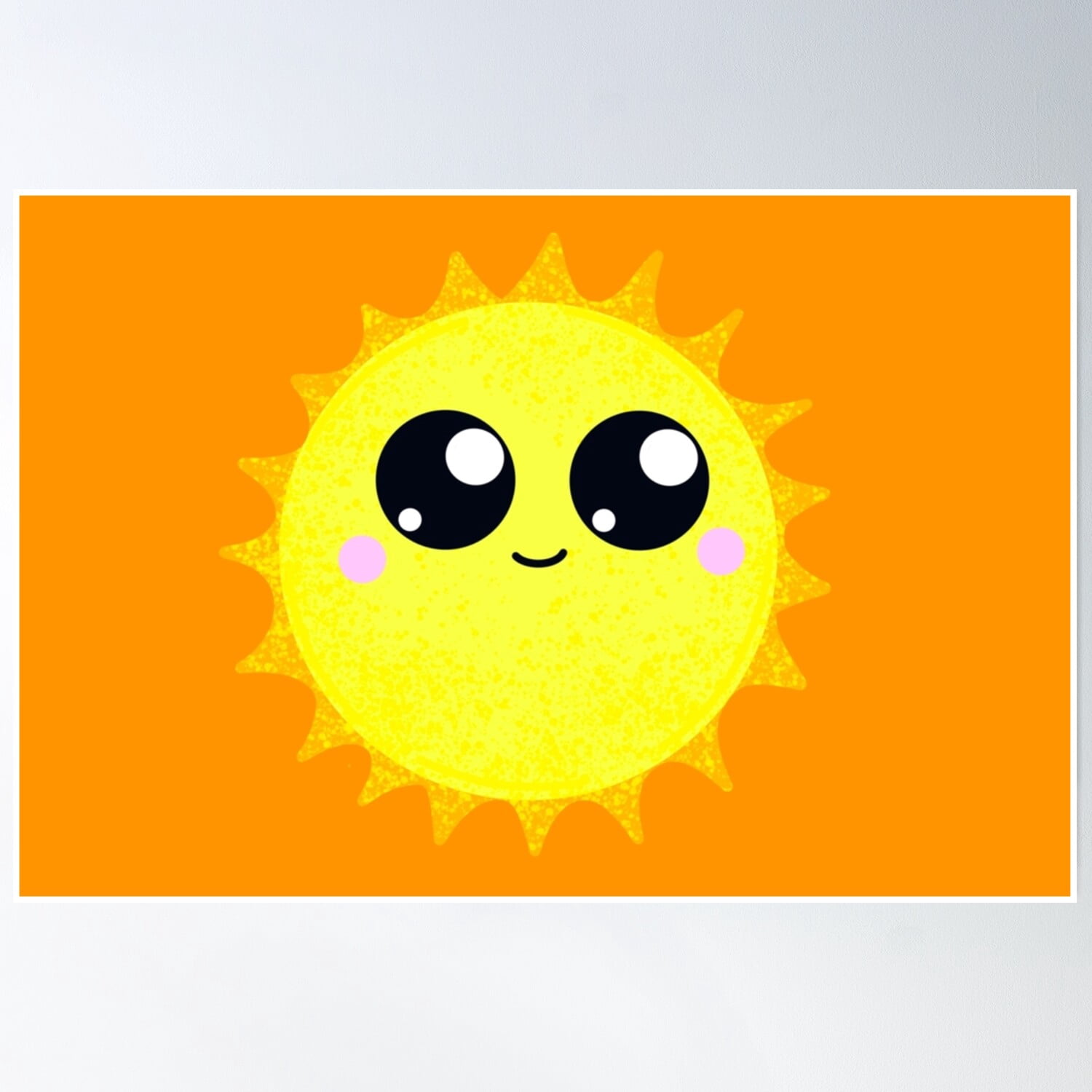 Bloom Theory Happy Sunshine Poster Wall Art, Modern Wall Decor, 12x18 ...