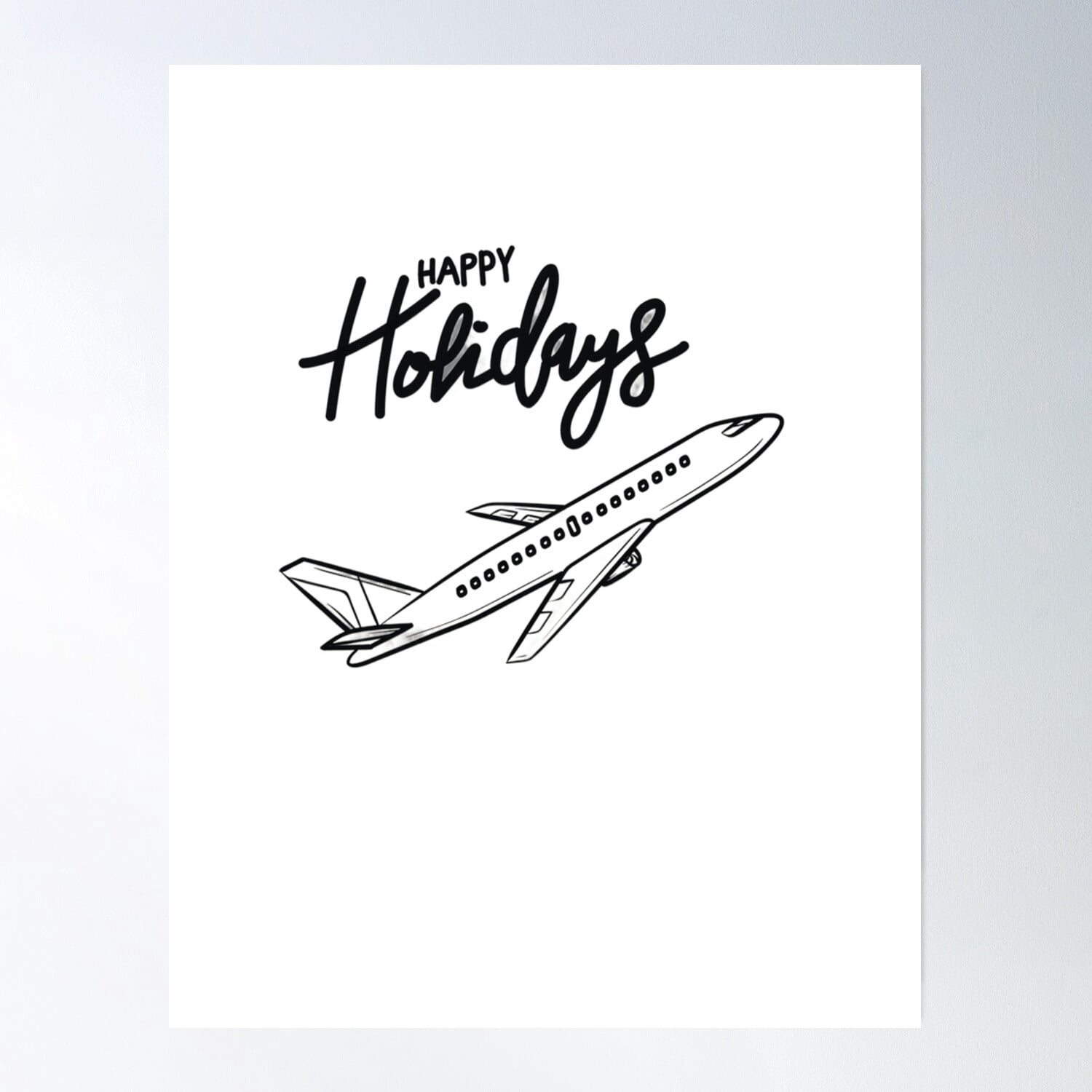 Bloom Theory Have A Nice Holiday Poster Wall Art, Modern Wall Decor ...