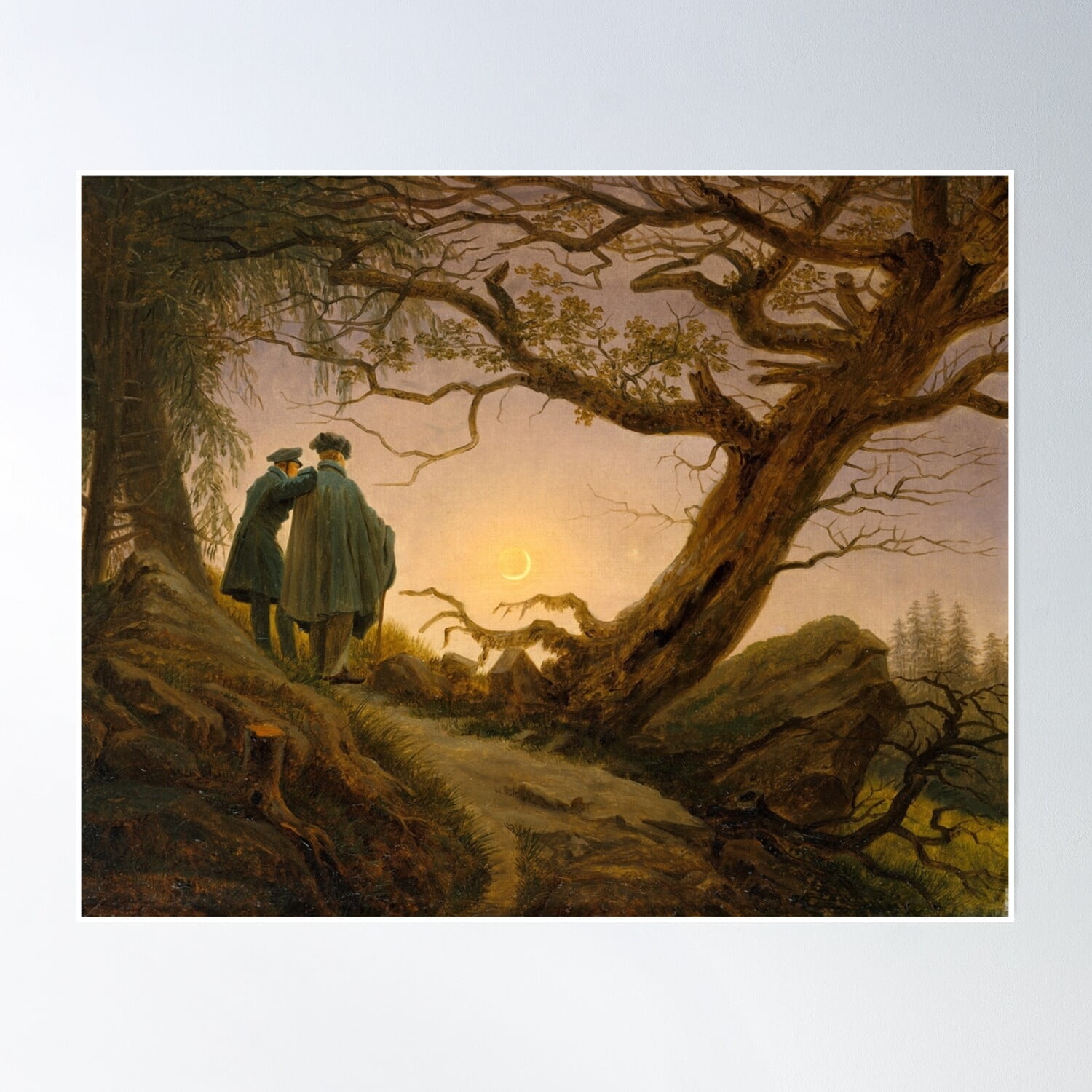 Bloom Theory Hd Two Men Contemplating The Moon, By Caspar David ...
