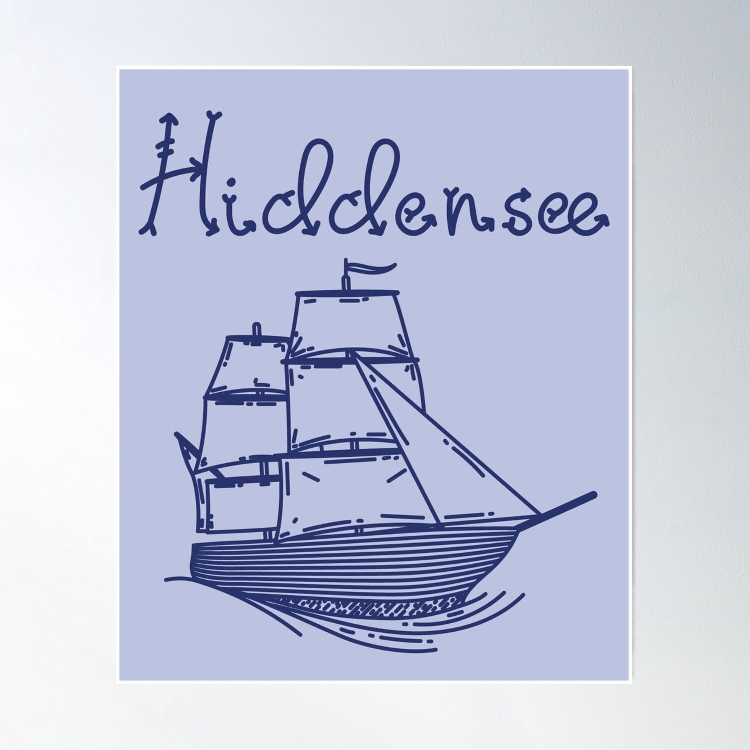 Bloom Theory Hiddensee Baltic Sea Island Vacation Blue Sailing Ship ...