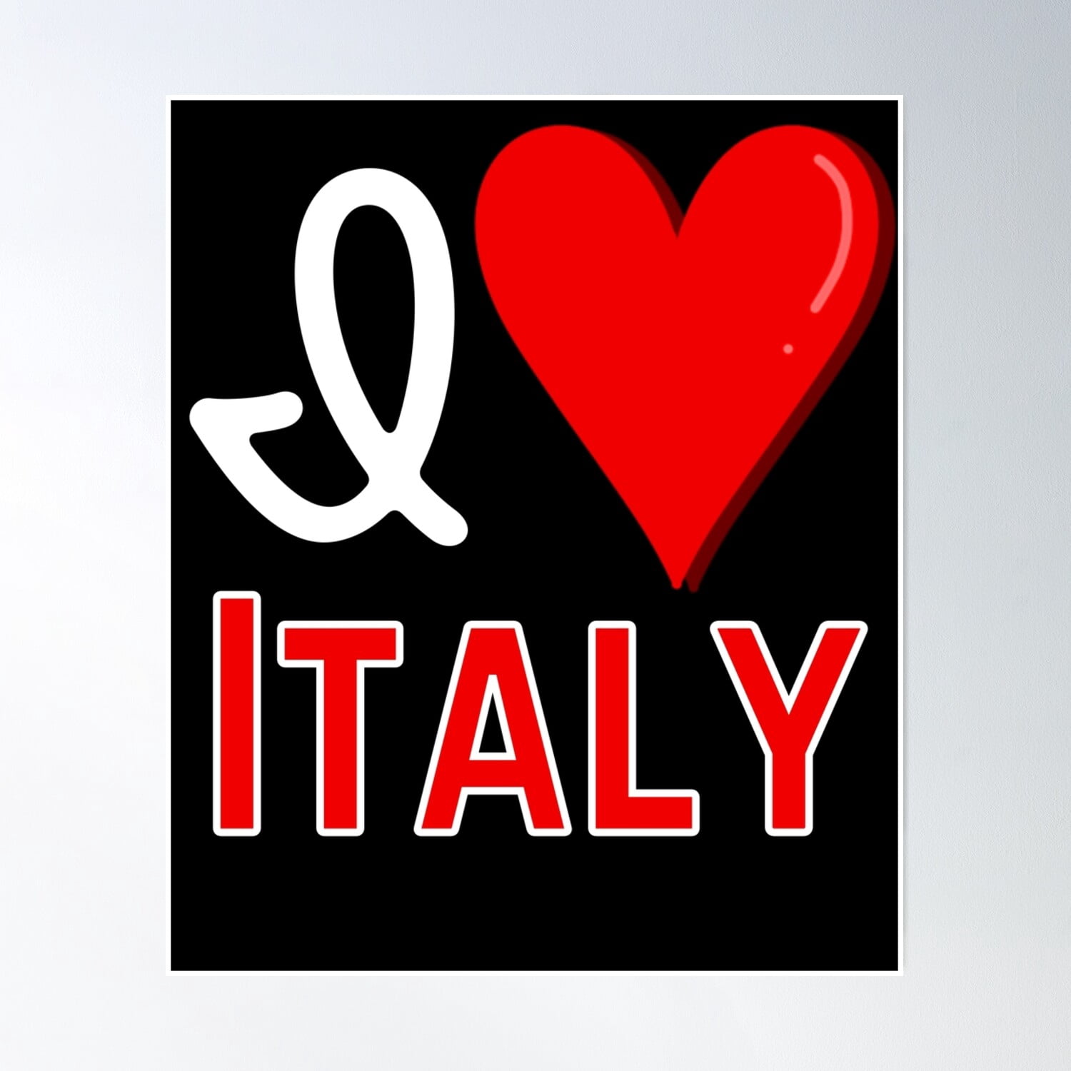 Bloom Theory I Love Italy Poster Wall Art, Modern Wall Decor, 8x12 ...