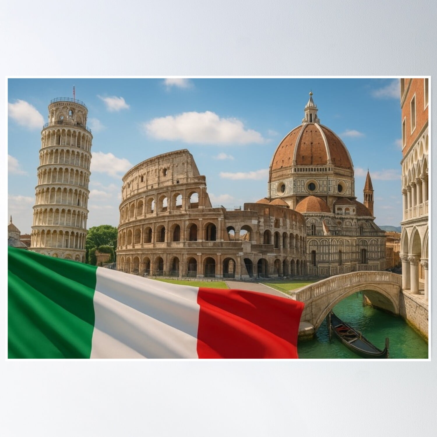Bloom Theory Italian Vacation Tourist Attractions Poster Wall Art ...
