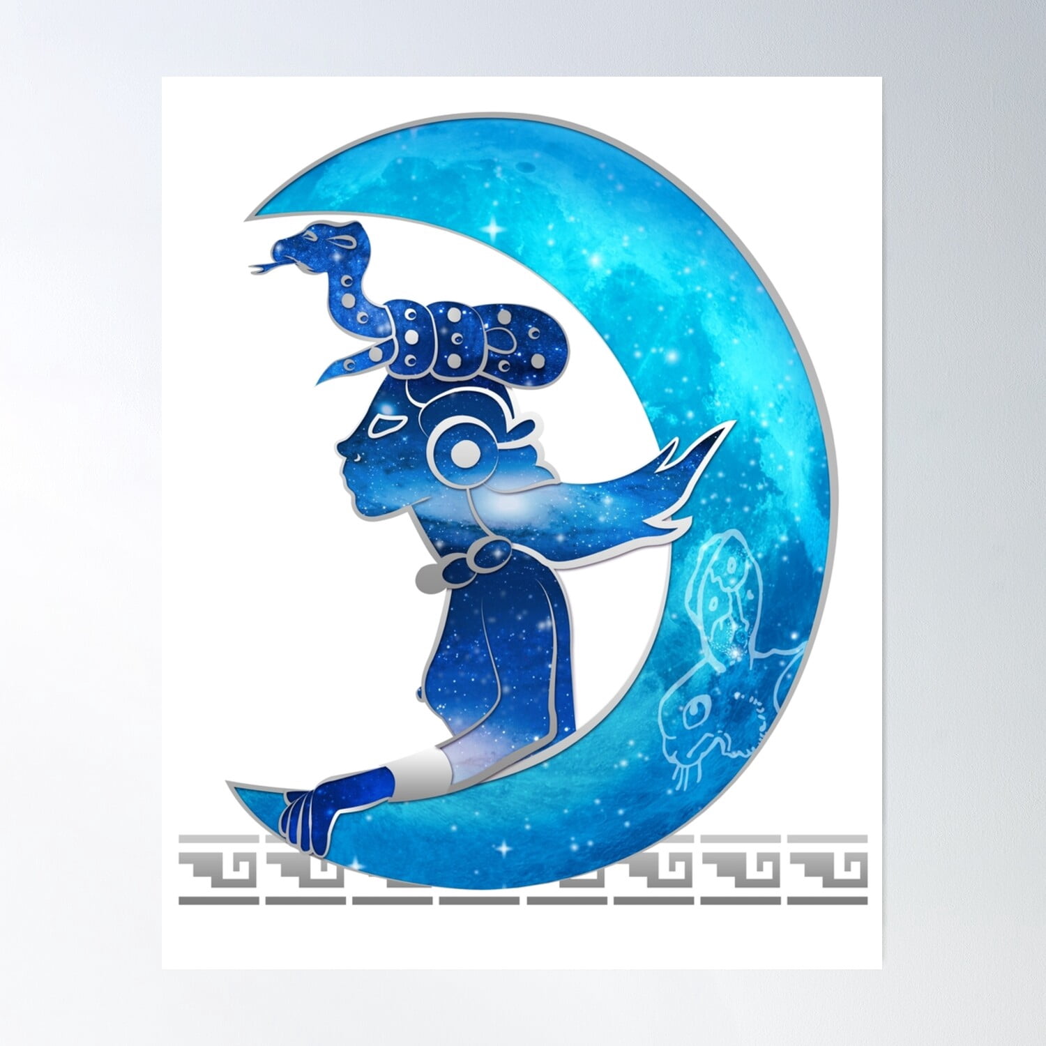 Bloom Theory Ixchel - Mayan Goddess Of The Moon And Love Poster Wall ...