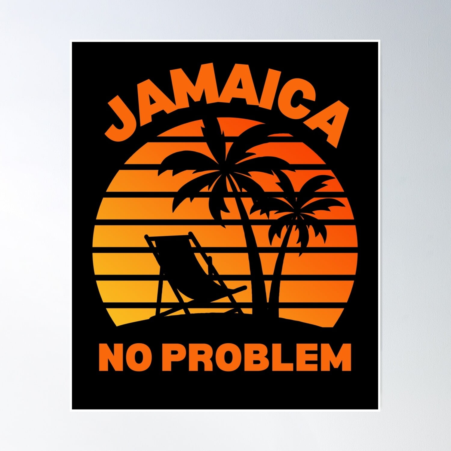 Bloom Theory Jamaica No Problem Poster Wall Art, Modern Wall Decor ...