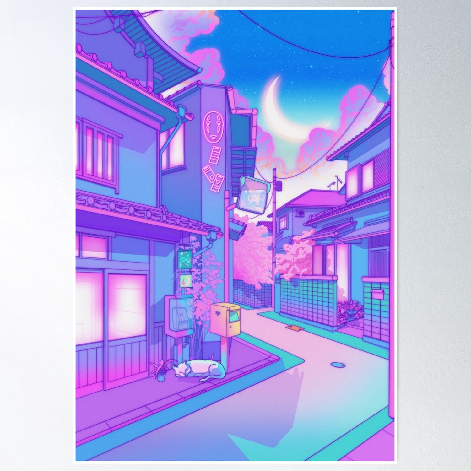 Bloom Theory Kurashiki Daylight Moon Poster Wall Art, Modern Wall Decor ...