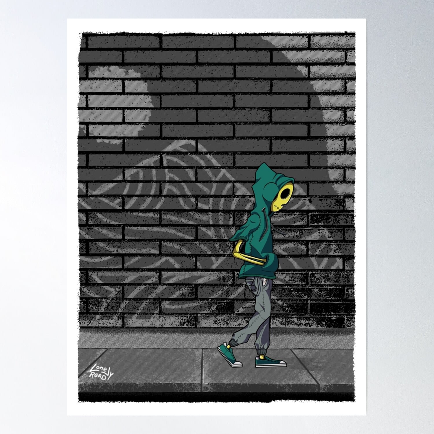 Bloom Theory Lonely Mural Poster Wall Art, Modern Wall Decor, 8x12 UNFRAMED - Walmart.com