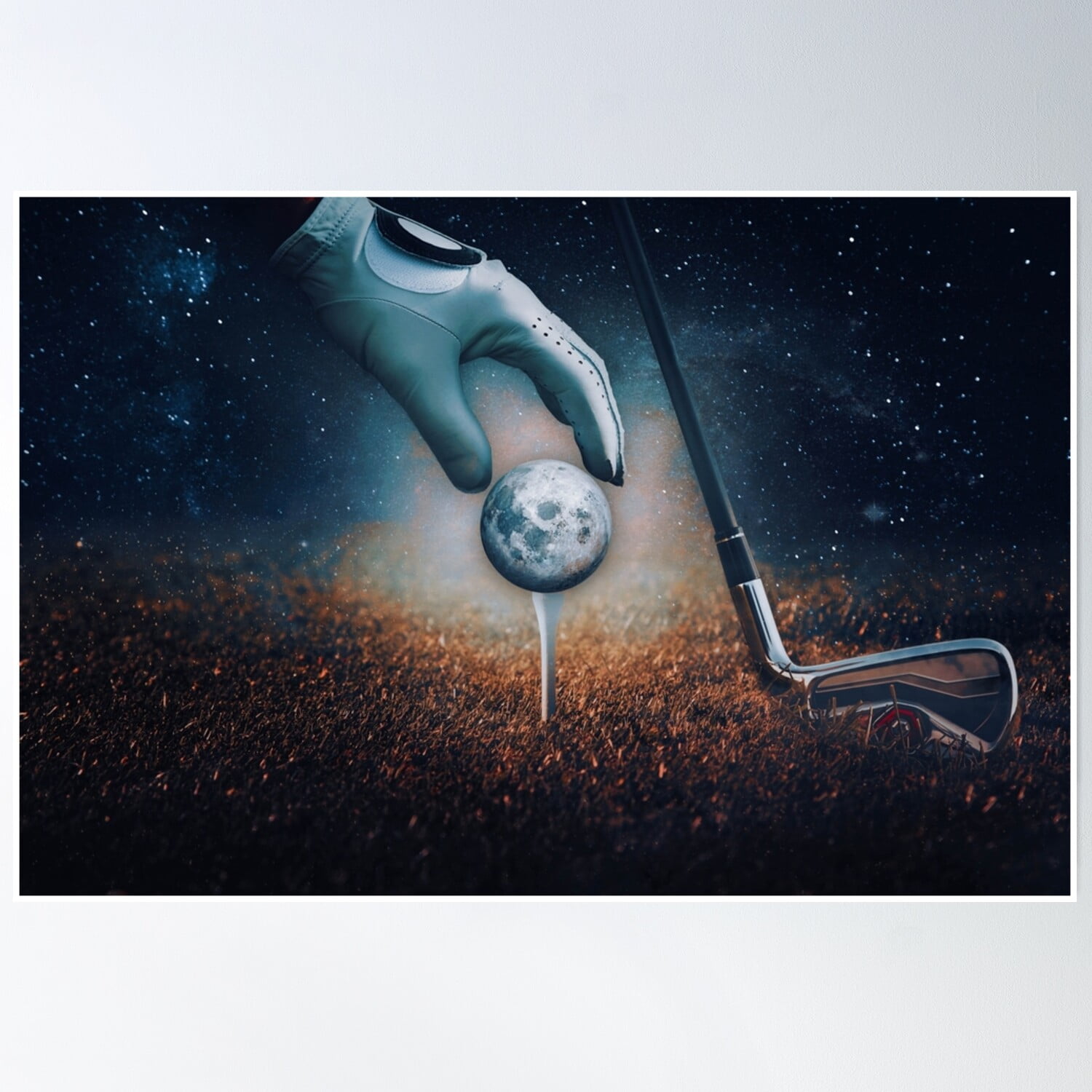 Bloom Theory Lunar Golf Poster Wall Art, Modern Wall Decor, 12x18 ...