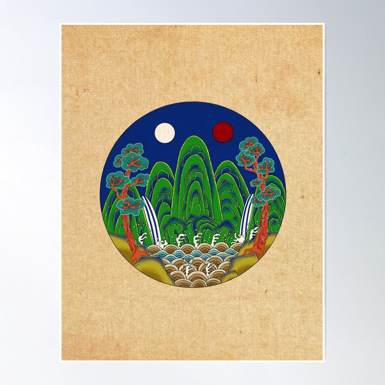 Bloom Theory Minhwa: Sun, Moon And 5 Peaks: King'S Painting C_1 Type ...