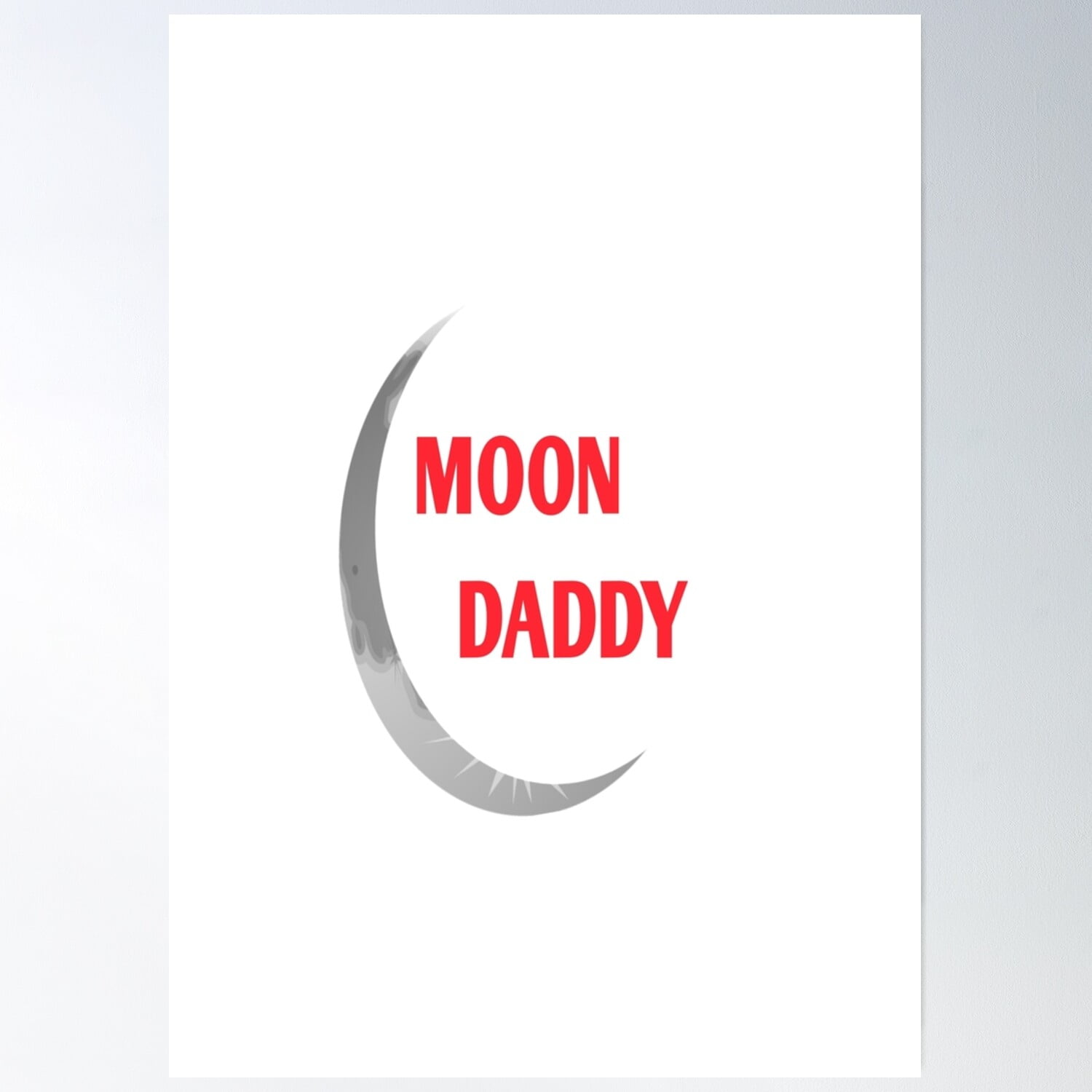 Bloom Theory Moon Daddy Poster Wall Art, Modern Wall Decor, 12x18 ...